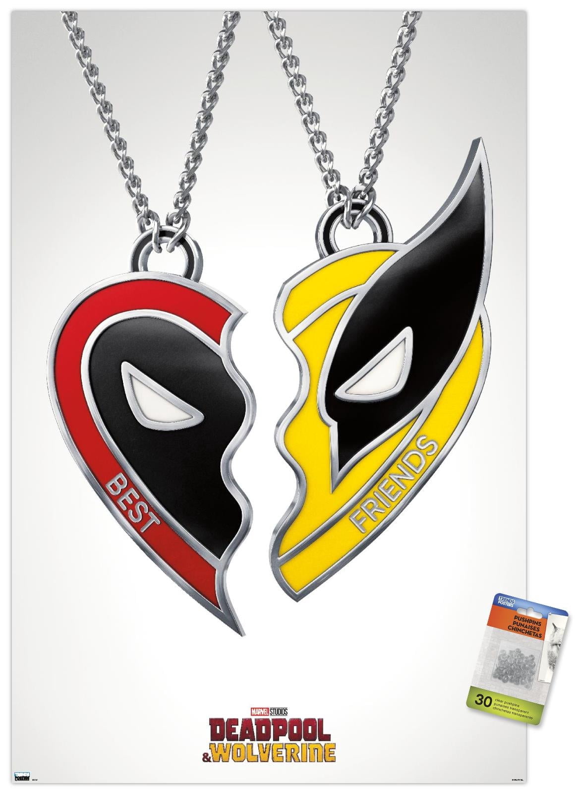 Marvel Deadpool & Wolverine - Teaser One Sheet Wall Poster with ...