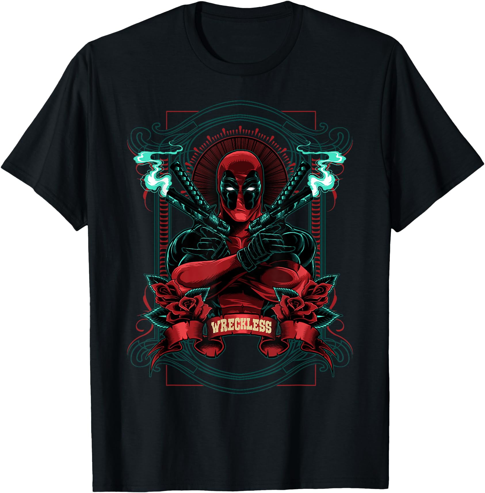 Marvel Deadpool Wreckless Portrait T-Shirt - Walmart.com