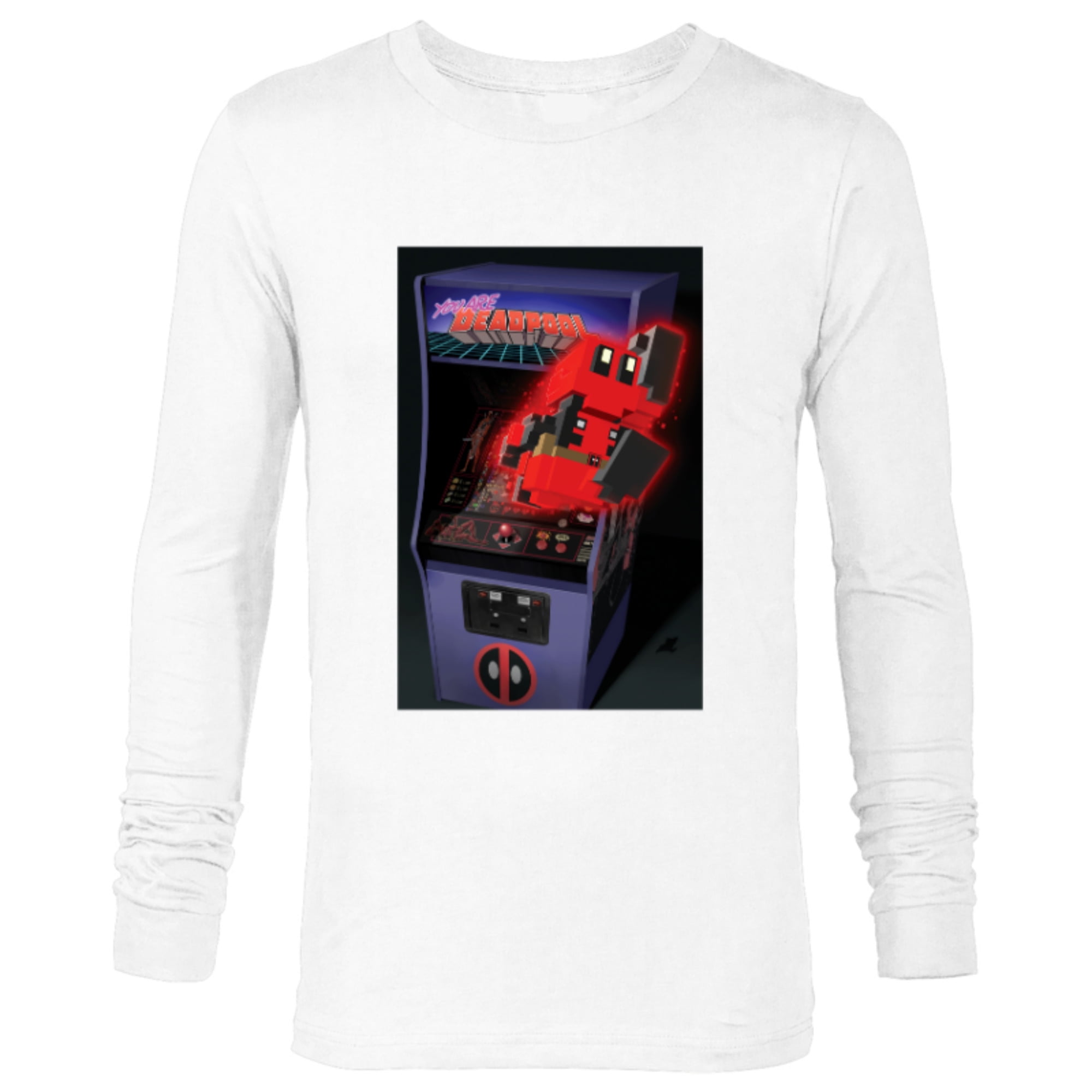 Marvel Deadpool You Are Deadpool 8-bit Video Arcade Game Art - Long ...