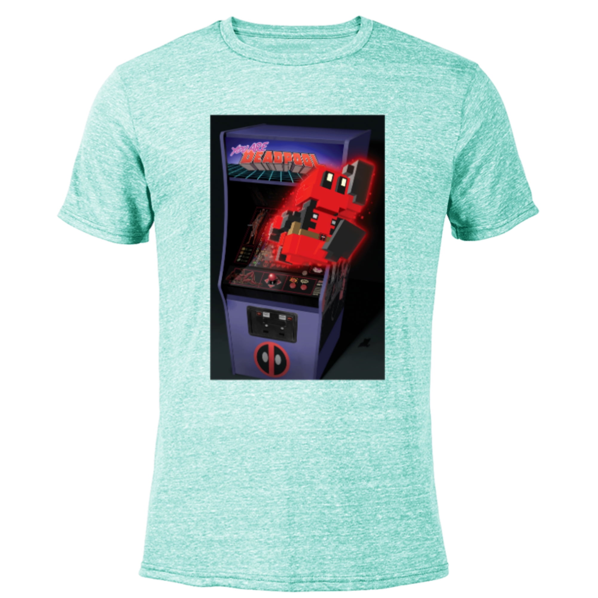 Marvel Deadpool You Are Deadpool 8-bit Video Arcade Game Art - Short ...