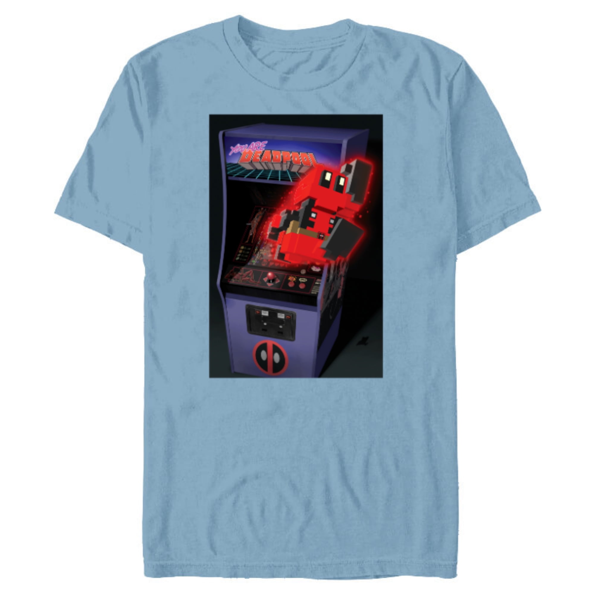 Marvel Deadpool You Are Deadpool 8-bit Video Arcade Game Art - Short ...