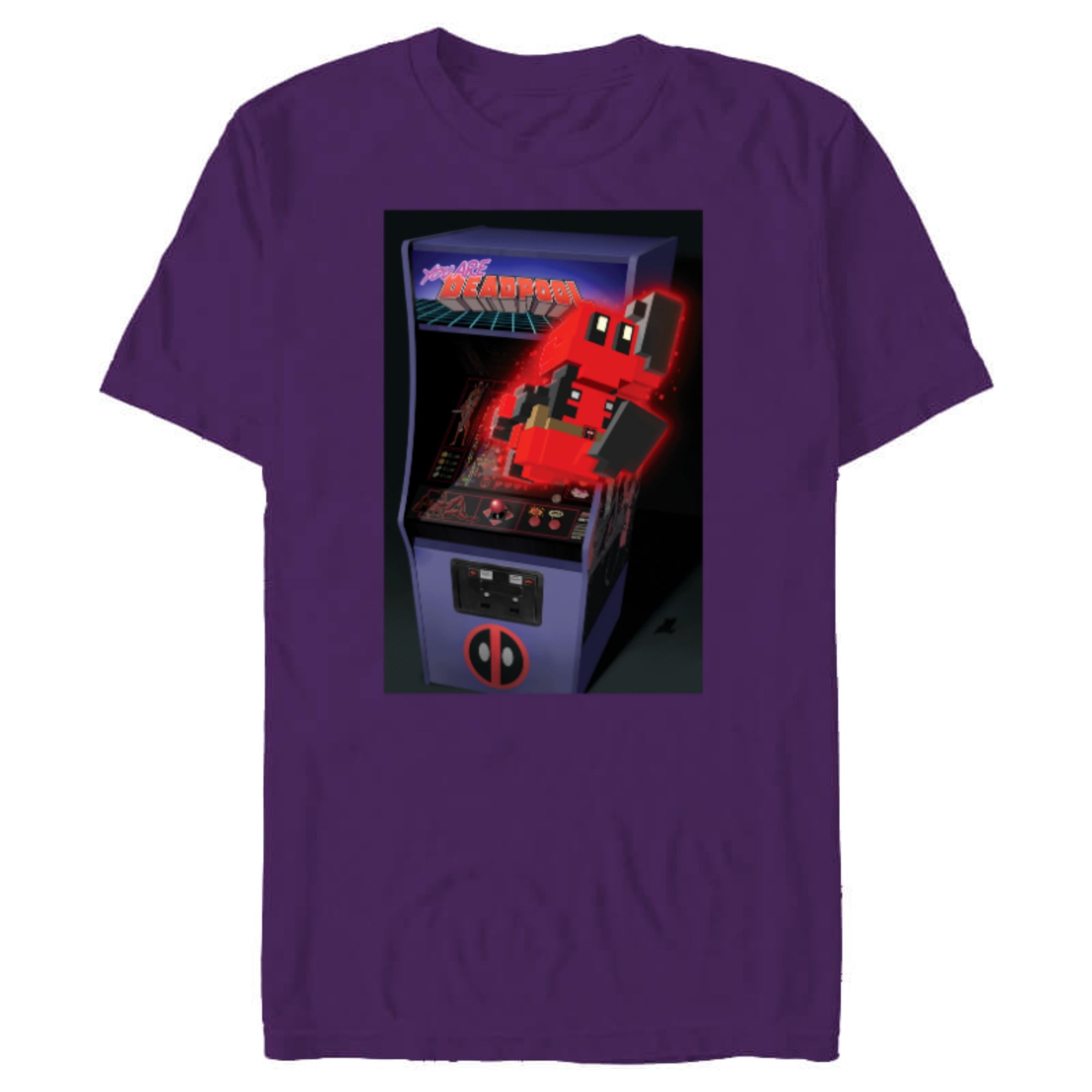 Marvel Deadpool You Are Deadpool 8-bit Video Arcade Game Art - Short ...