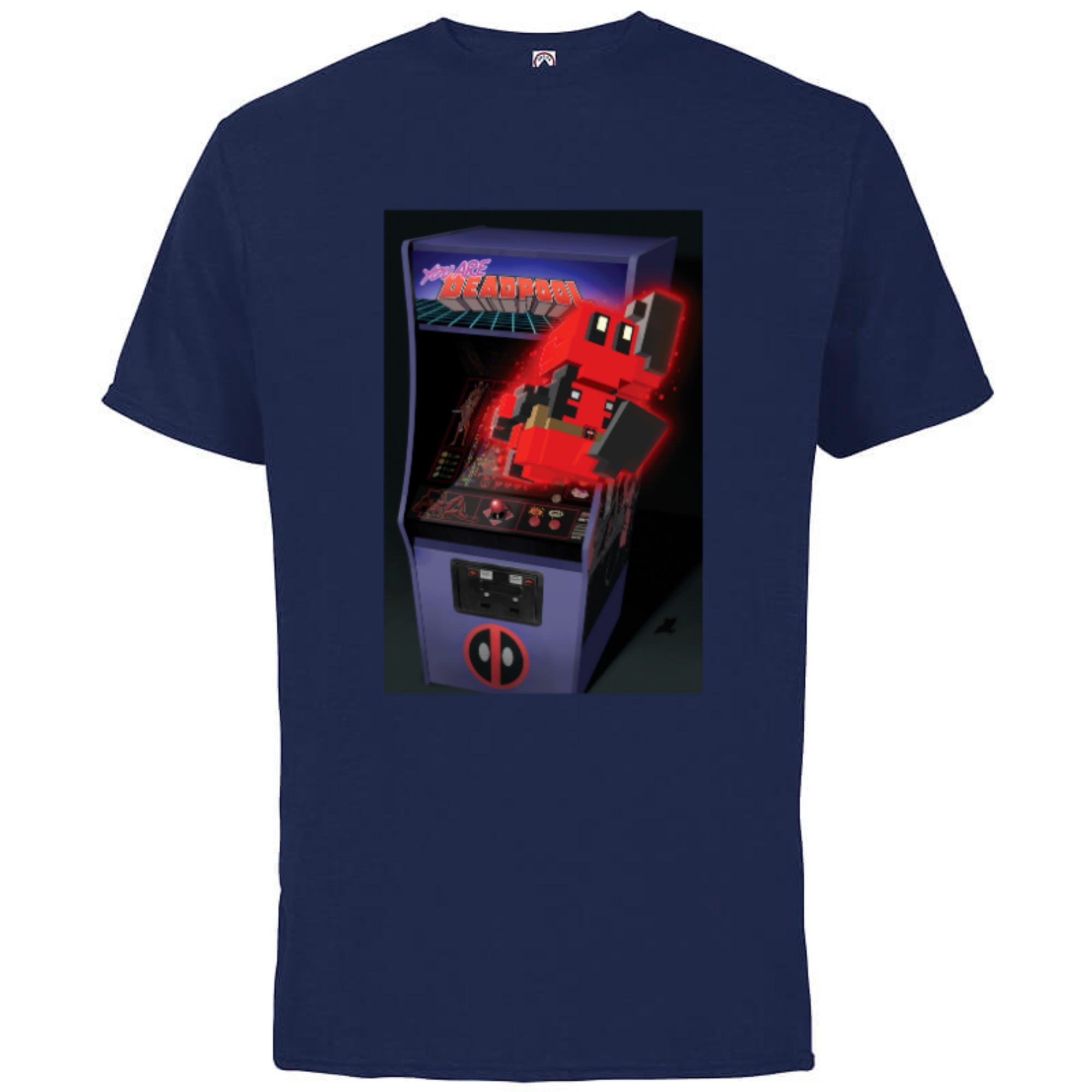Marvel Deadpool You Are Deadpool 8-bit Video Arcade Game Art - Short ...