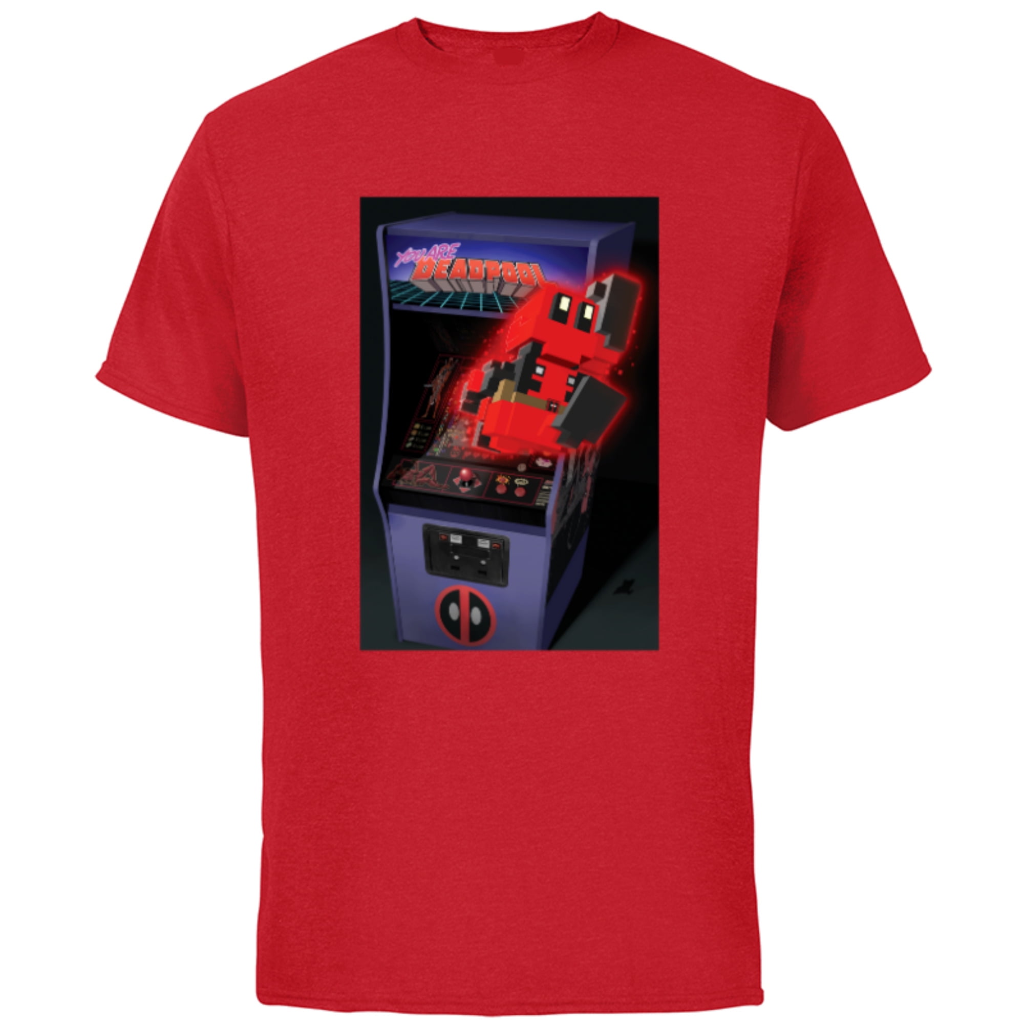 Marvel Deadpool You Are Deadpool 8-bit Video Arcade Game Art - Short ...