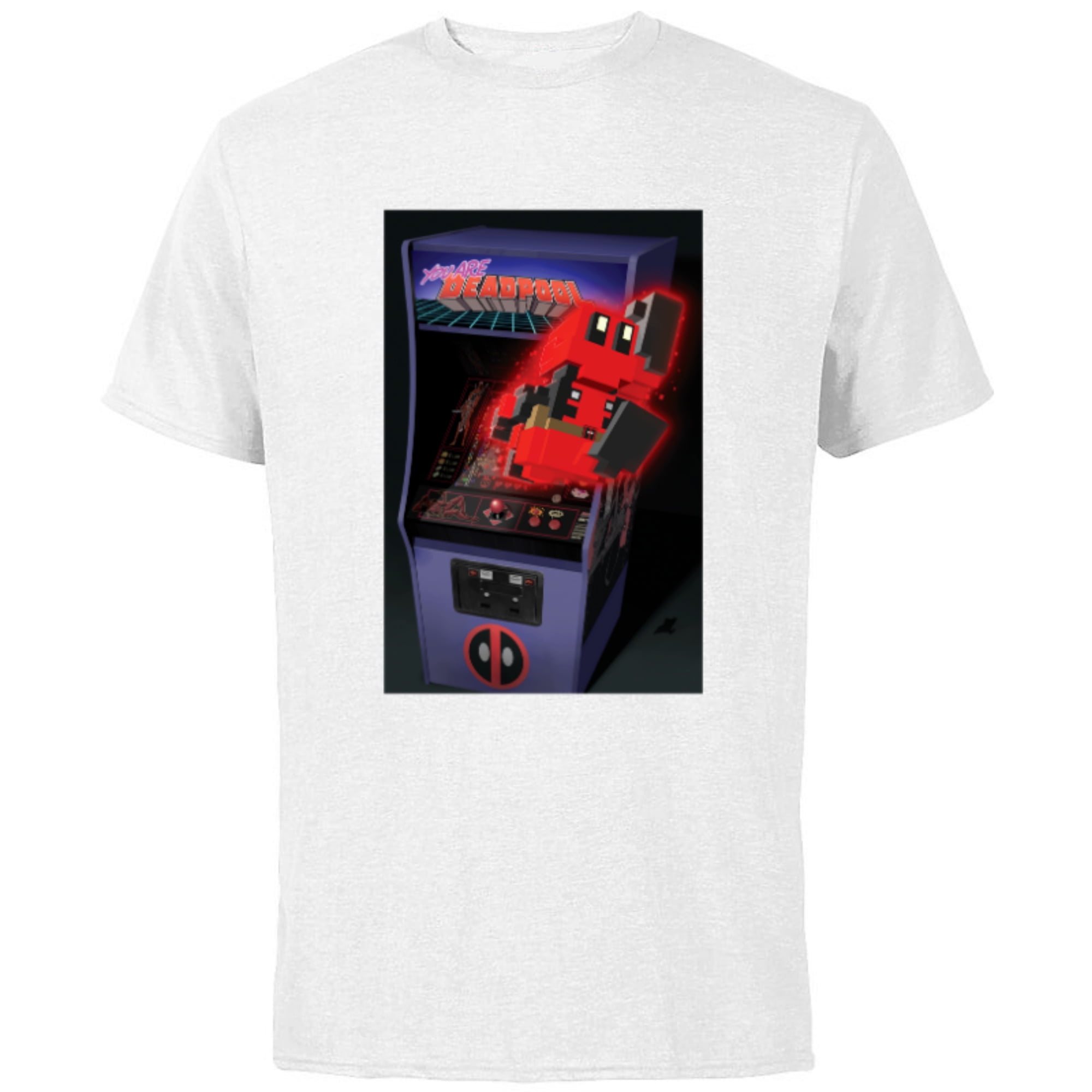 Marvel Deadpool You Are Deadpool 8-bit Video Arcade Game Art - Short ...