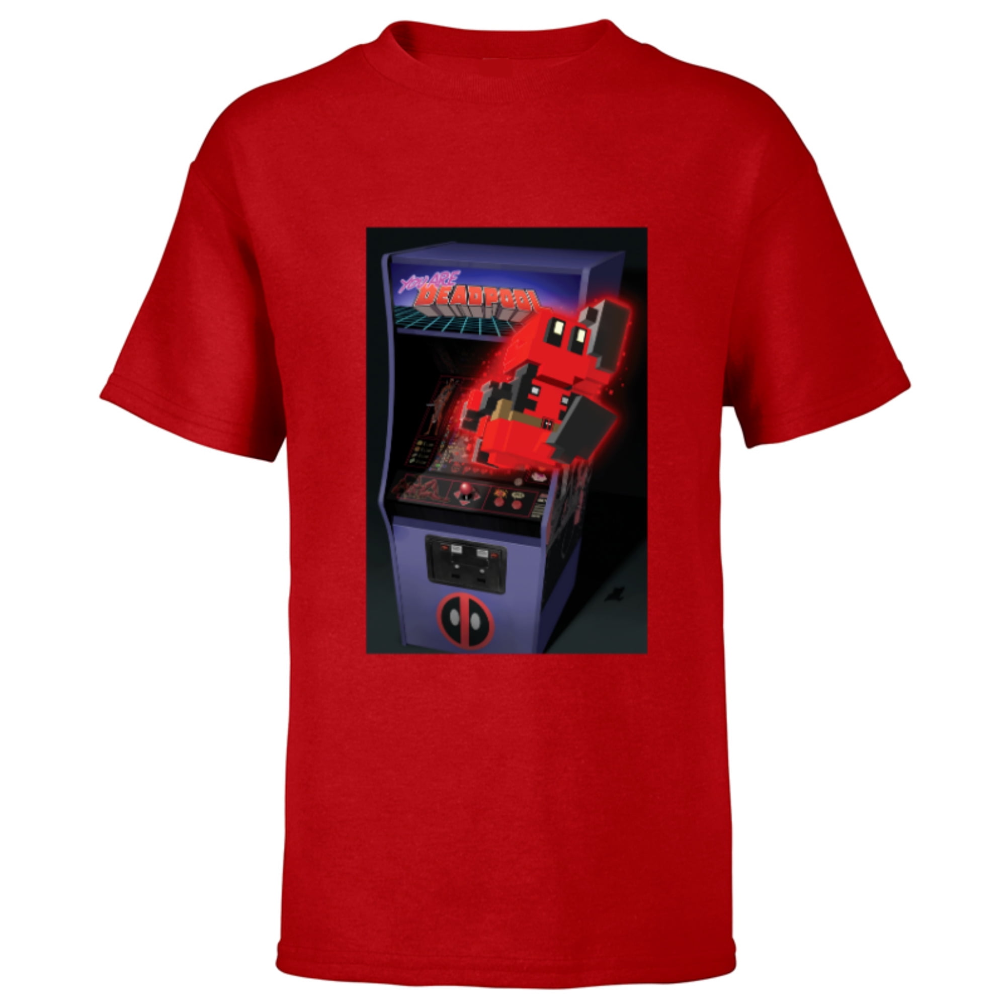 Marvel Deadpool You Are Deadpool 8-bit Video Arcade Game Art - Short ...