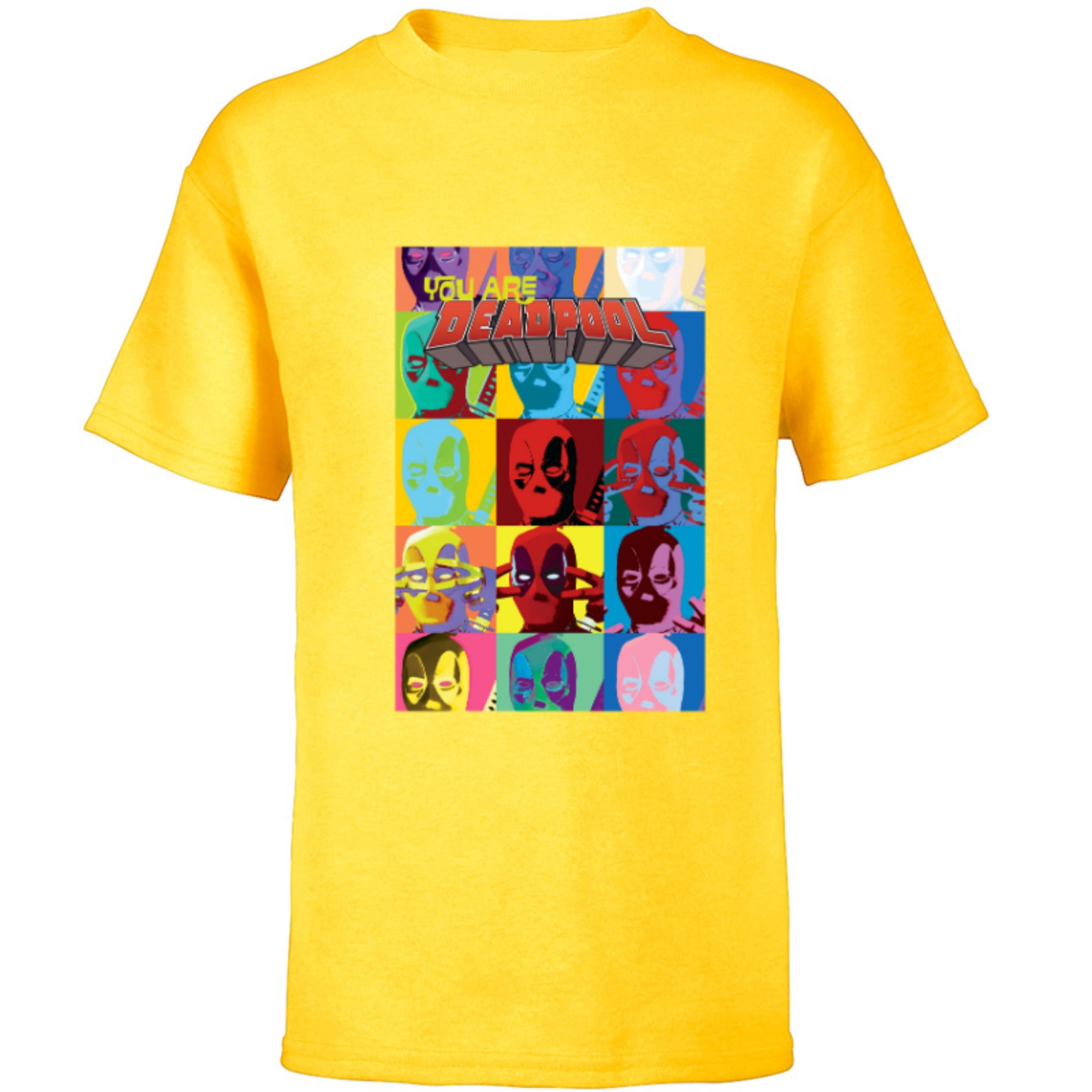 Marvel Deadpool You Are Deadpool Mask Faces Comic Cover Art - Short ...