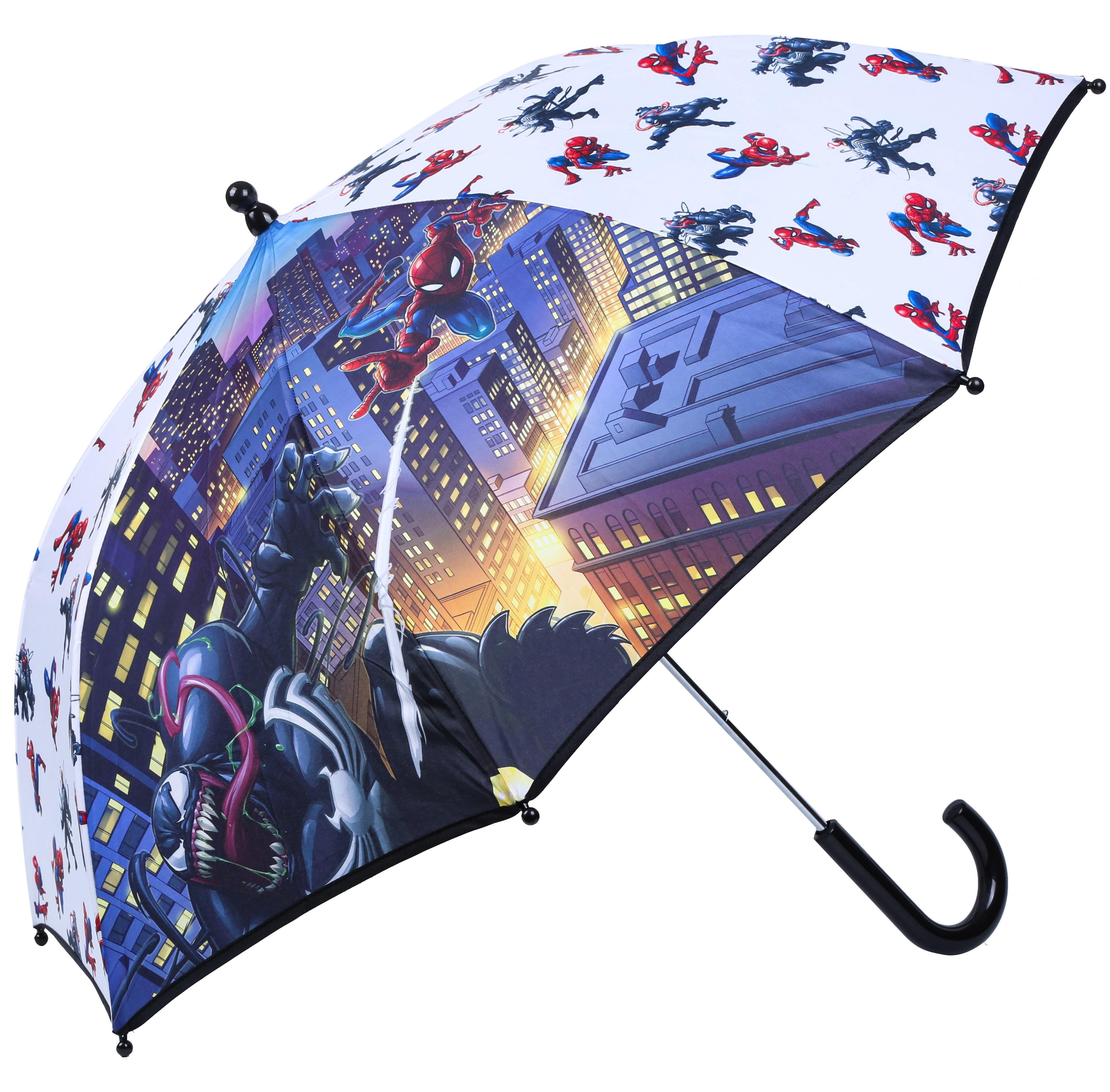 Marvel Disney Spider-Man & Venom Sunset Skyline Kids Umbrella - Walmart.com