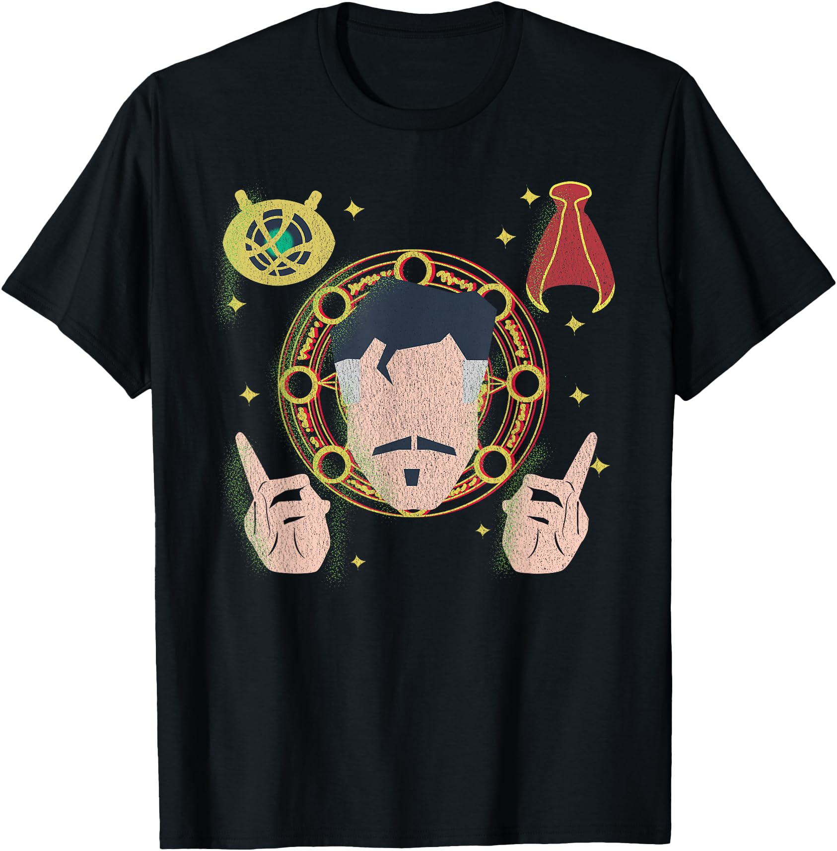 Marvel Doctor Strange Eye Agamotto Cloak Levitation T-Shirt - Walmart.com