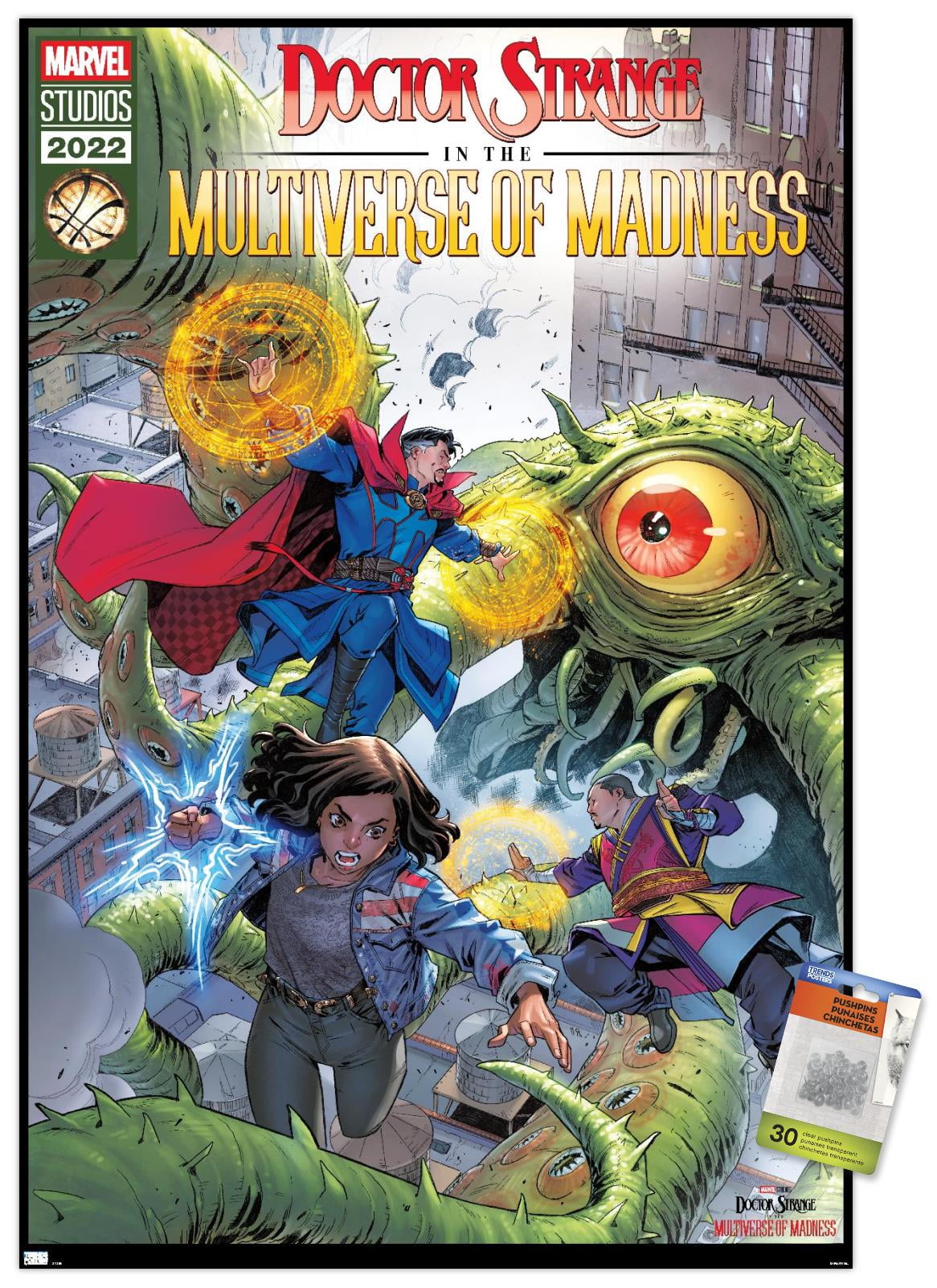 Marvel Doctor Strange in the Multiverse of Madness - Action Wall Poster ...