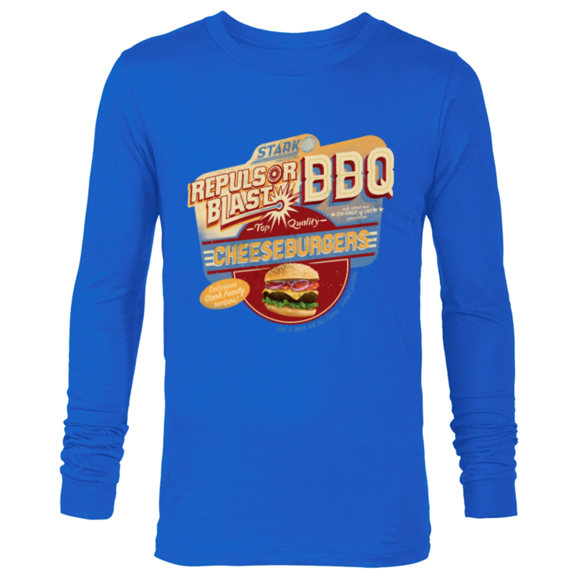 Marvel Eat The Universe Repulsor Blast BBQ Cheeseburger - Long Sleeve T ...
