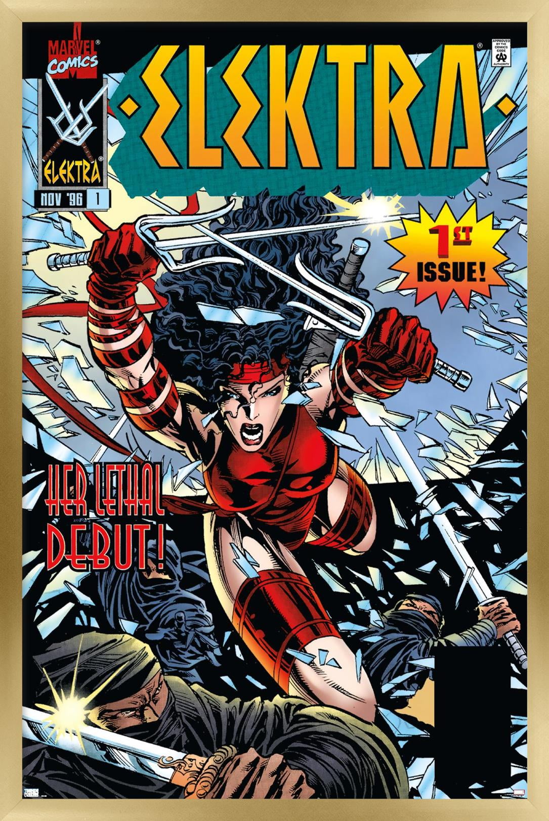 Marvel Elektra - Elektra #1 Wall Poster, 22.375" x 34" Framed - Walmart.com