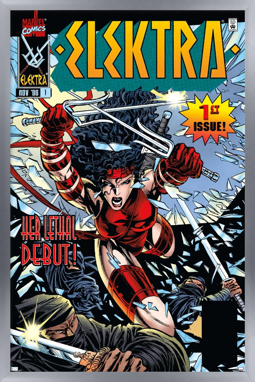 Marvel Elektra - Elektra #1 Wall Poster, 22.375" x 34" Framed - Walmart.com