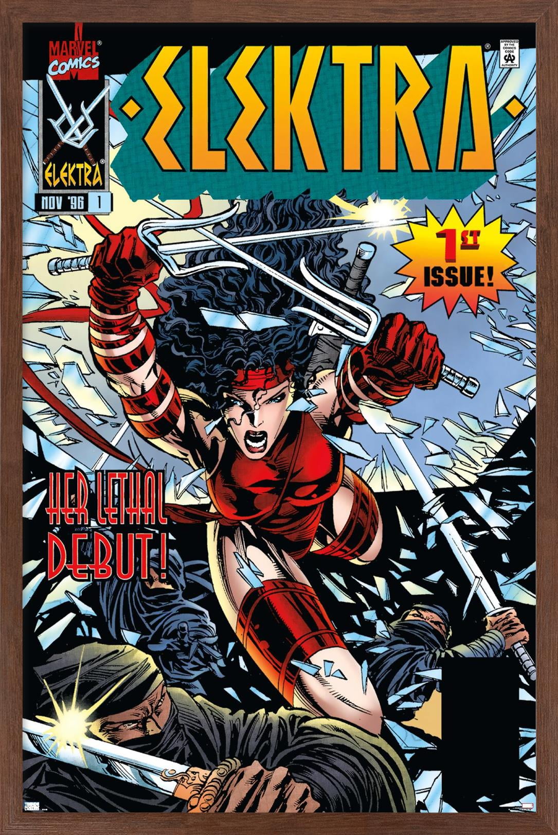 Marvel Elektra - Elektra #1 Wall Poster, 22.375" x 34" Framed - Walmart.com