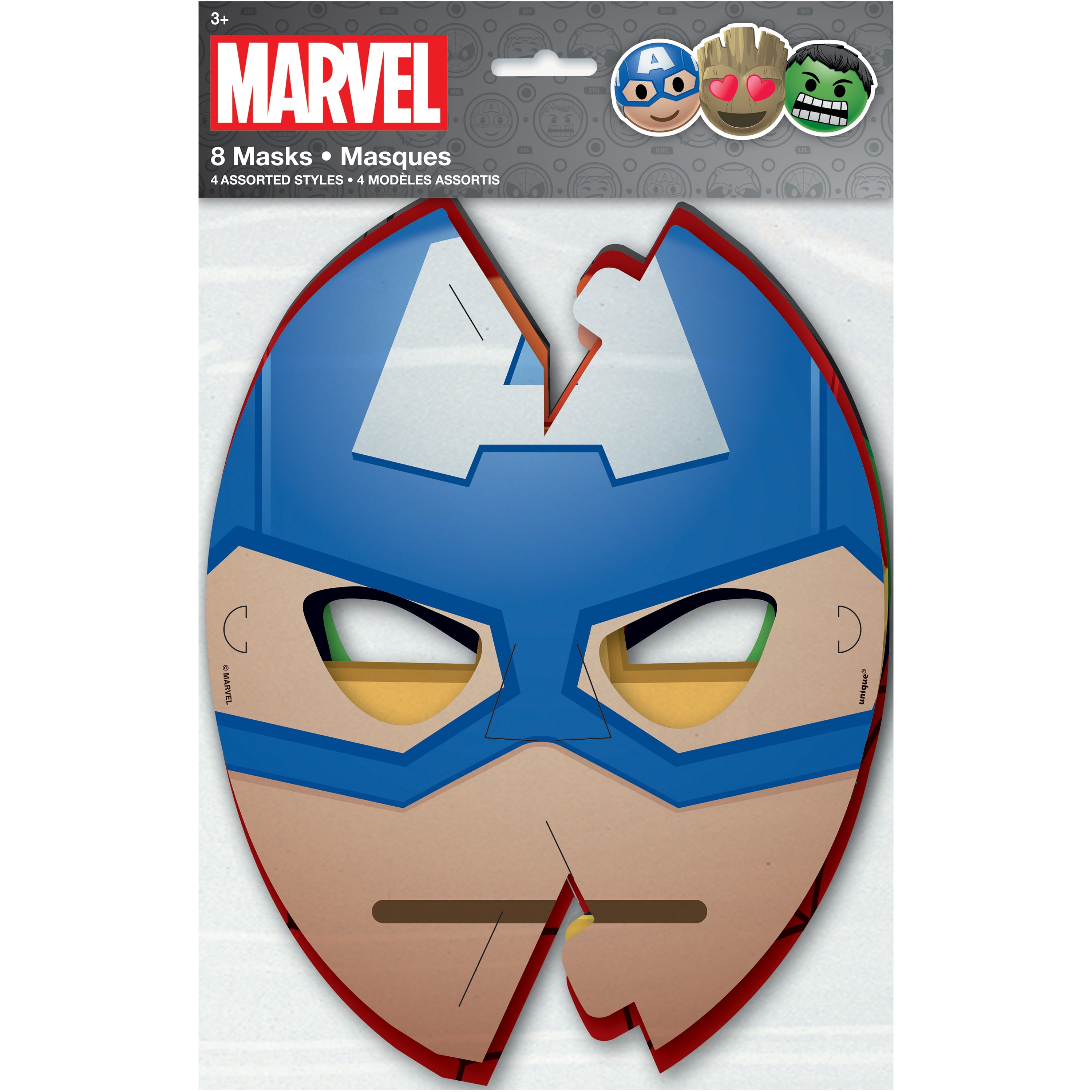 Marvel Emoticon Party Masks, 8ct - Walmart.com