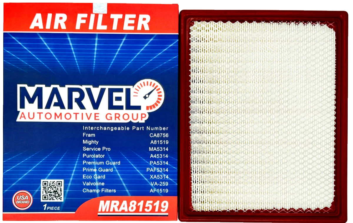 Marvel Engine Air Filter MRA81519 (A1519C, A3086C) Fits Cadillac ...