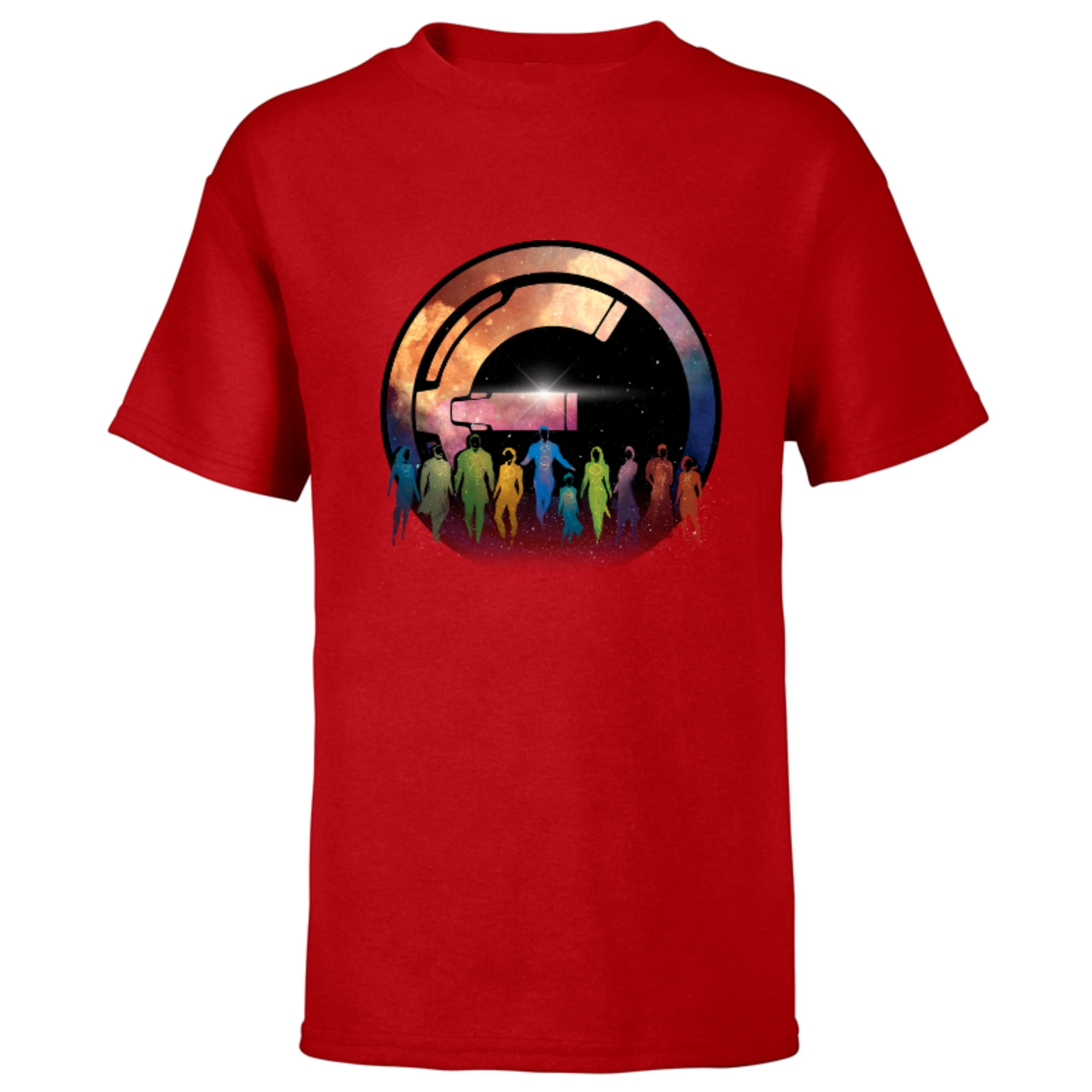 Marvel Eternals Logo Immortal Beings Cosmic Silhouettes - Short Sleeve ...