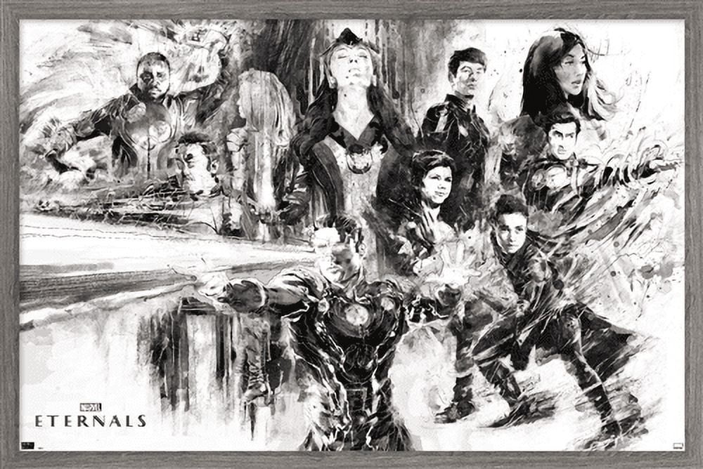 Marvel Eternals - Sketch Wall Poster, 22.375" x 34", Framed - Walmart.com