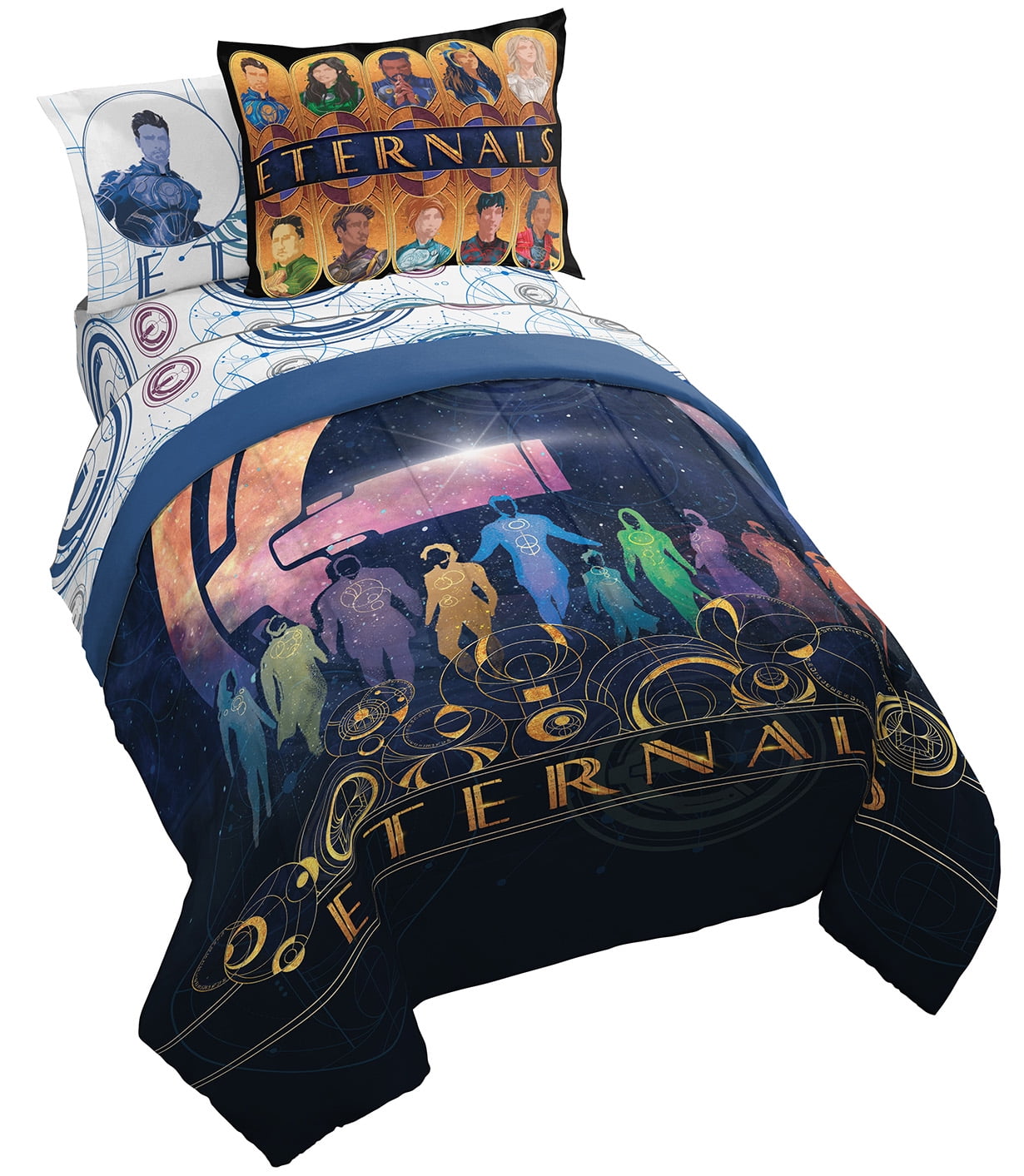 Marvel Eternals Space Force 7-Piece Full Size Kids Bed Set – Superhero ...