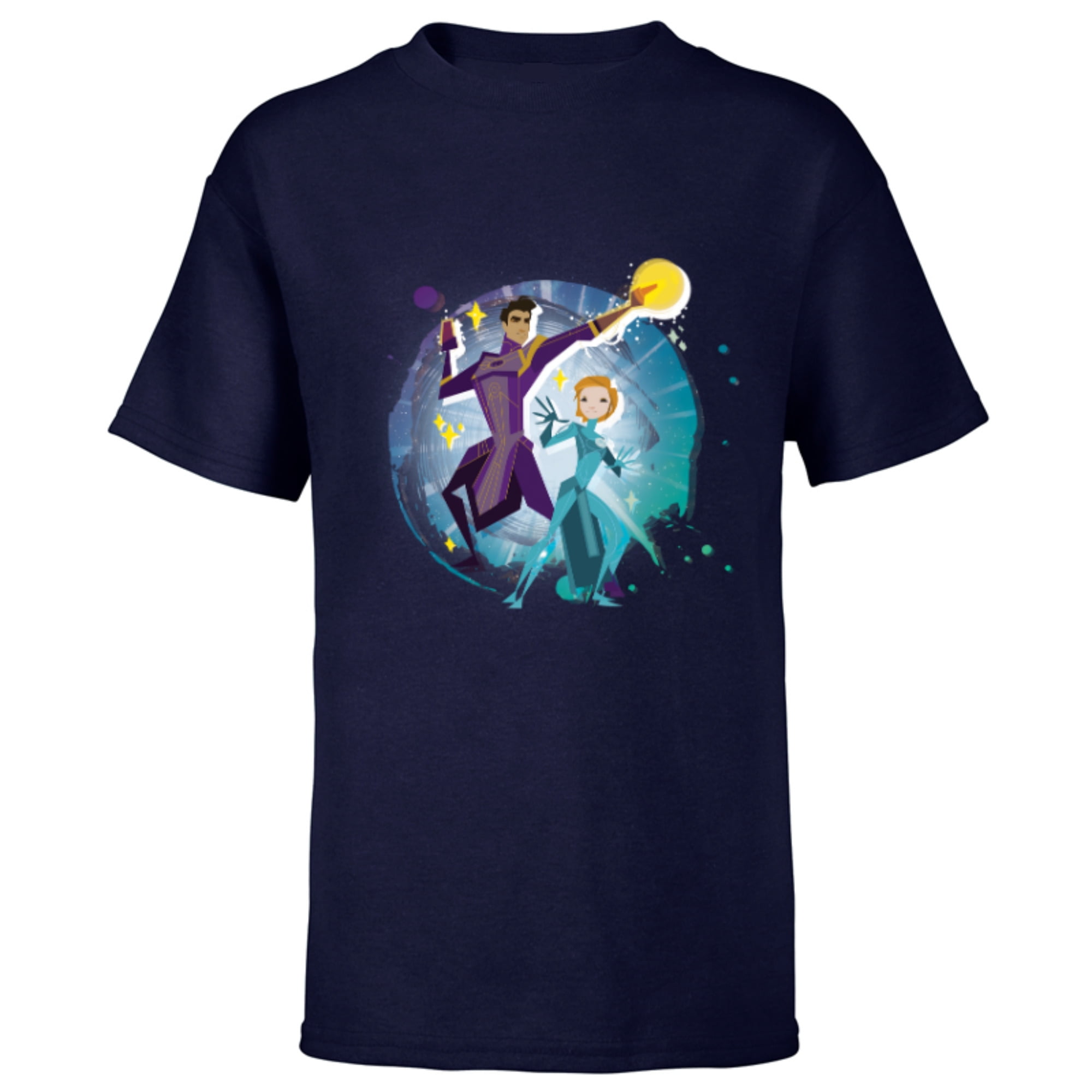 Marvel Eternals Stylized Cartoon Kingo and Sprite - Short Sleeve T-Shirt for Kids - Customized ...