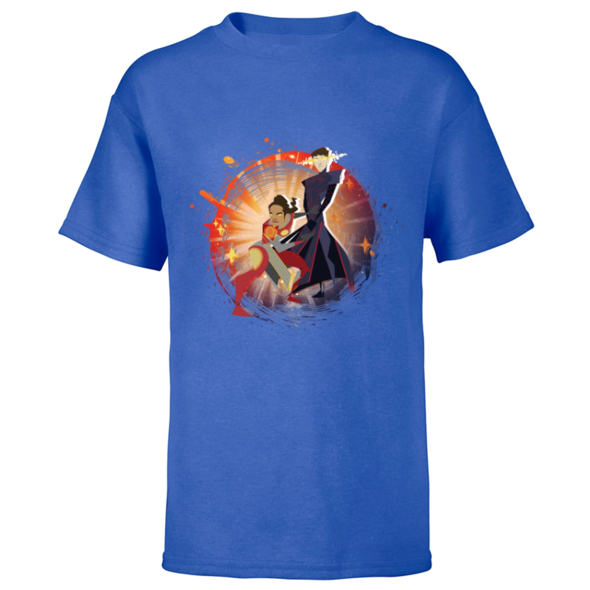 Marvel Eternals Stylized Cartoon Makkari and Druig - Short Sleeve T ...