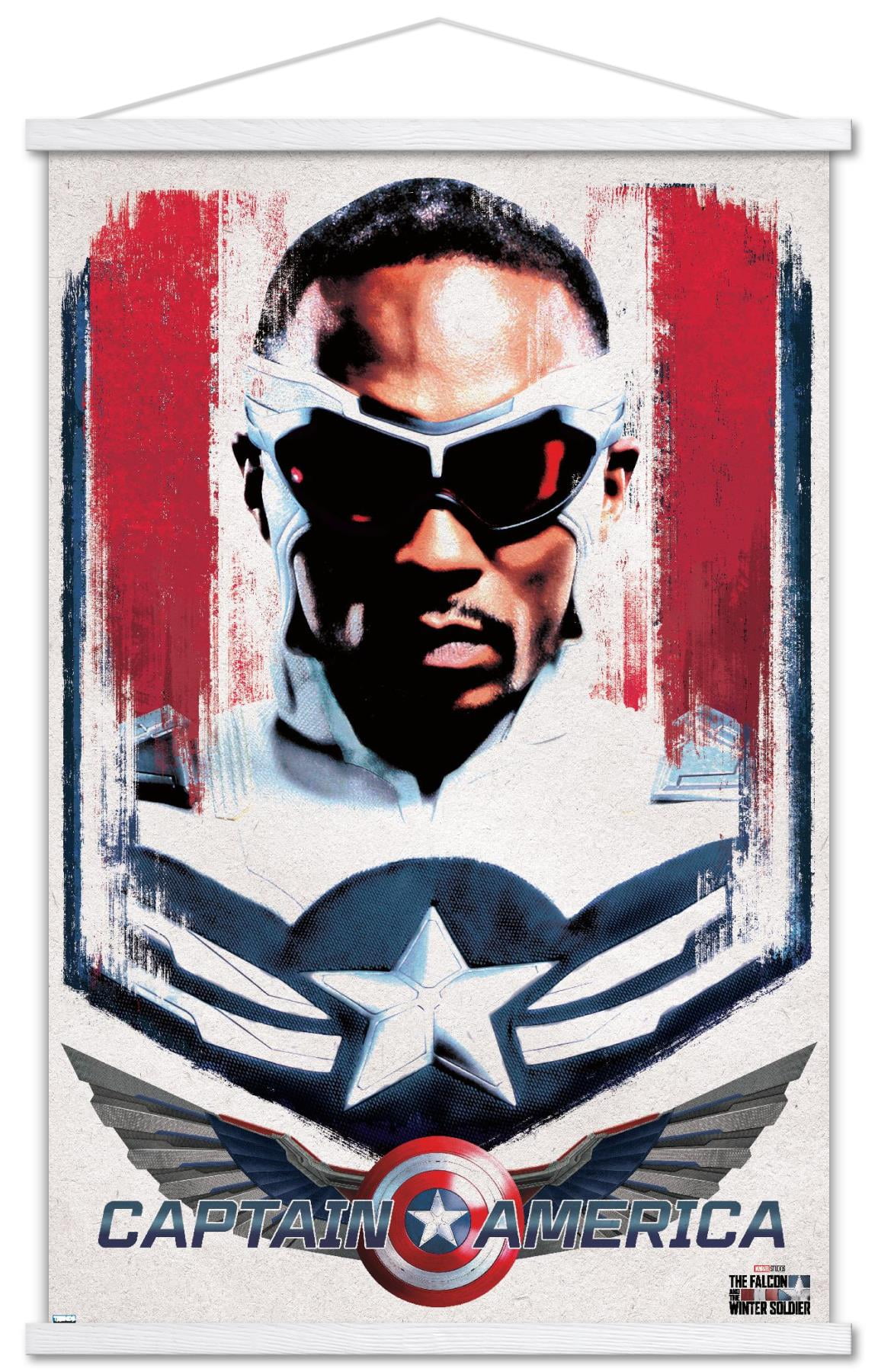 Marvel Falcon and Winter Soldier - Falcon Illustration Wall Poster with ...