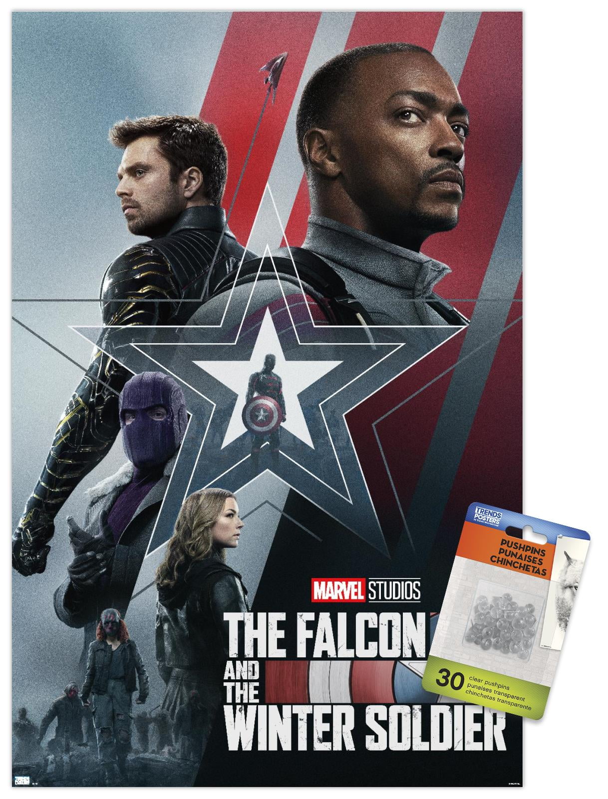 Marvel Falcon and Winter Soldier - Group One Sheet Wall Poster with ...