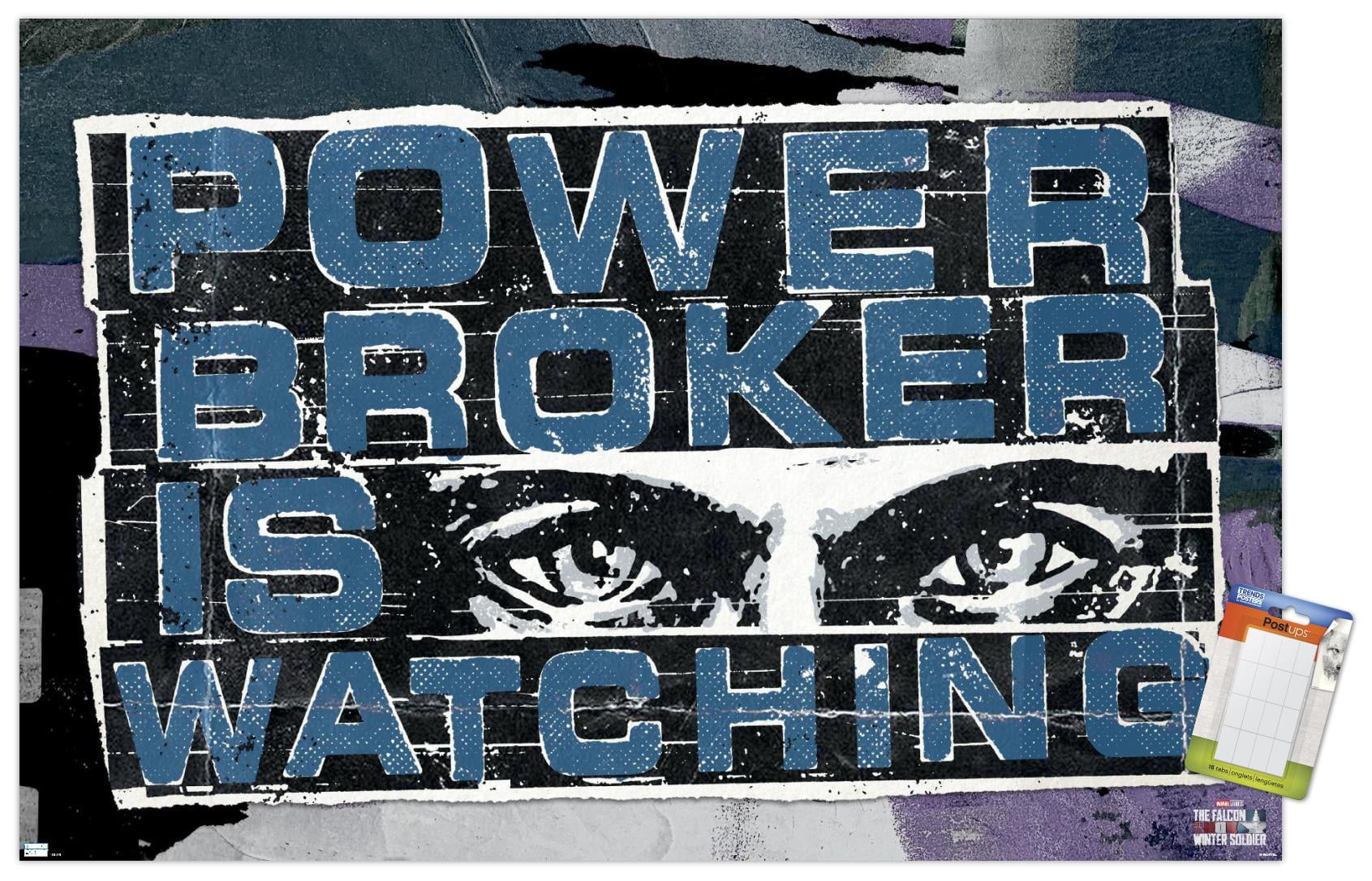Marvel Falcon and Winter Soldier - Power Broker Watching 1 Wall Poster ...