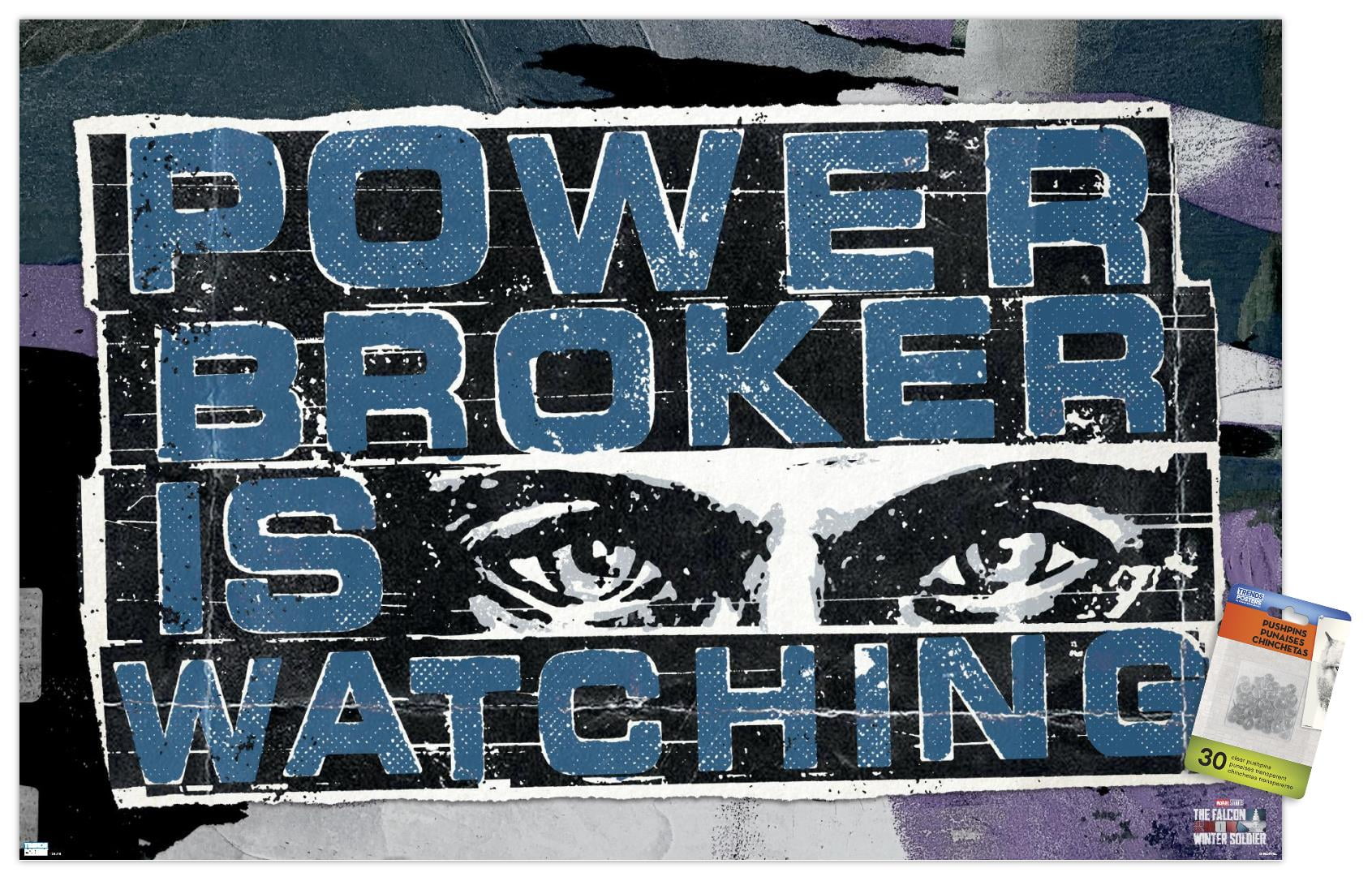 Marvel Falcon and Winter Soldier - Power Broker Watching 1 Wall Poster ...