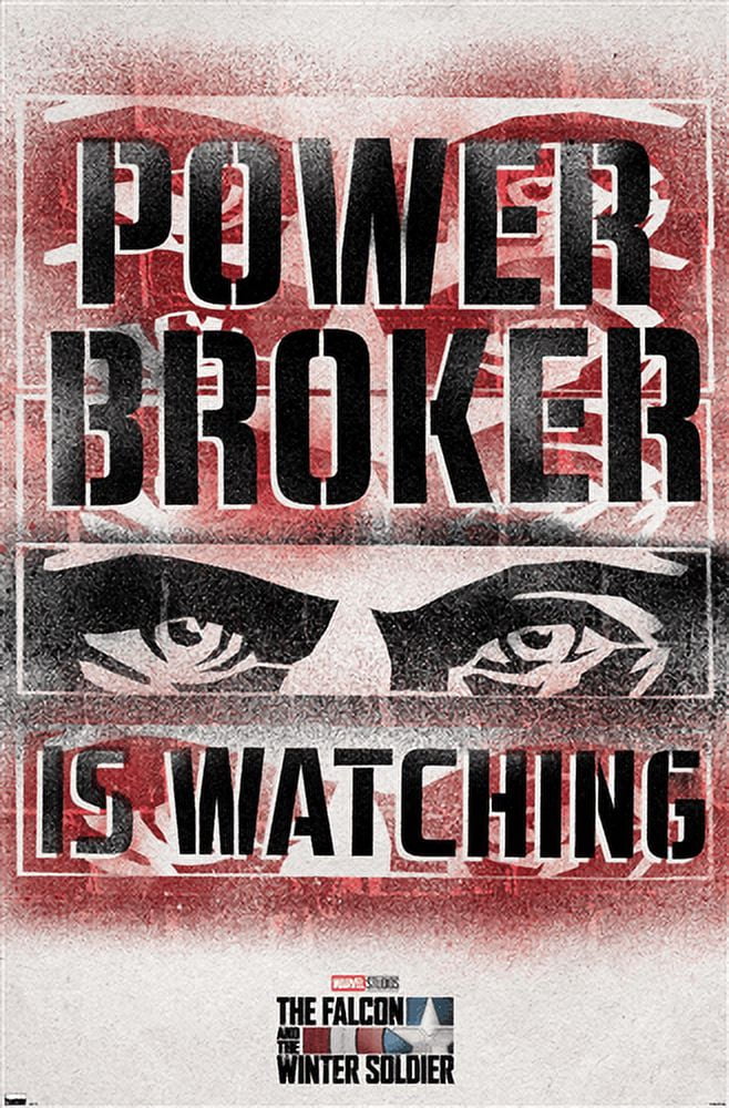 Marvel Falcon and Winter Soldier - Power Broker Watching 2 Wall Poster ...