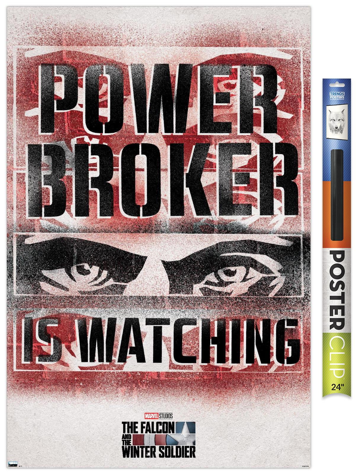 Marvel Falcon and Winter Soldier - Power Broker Watching 2 Wall Poster ...