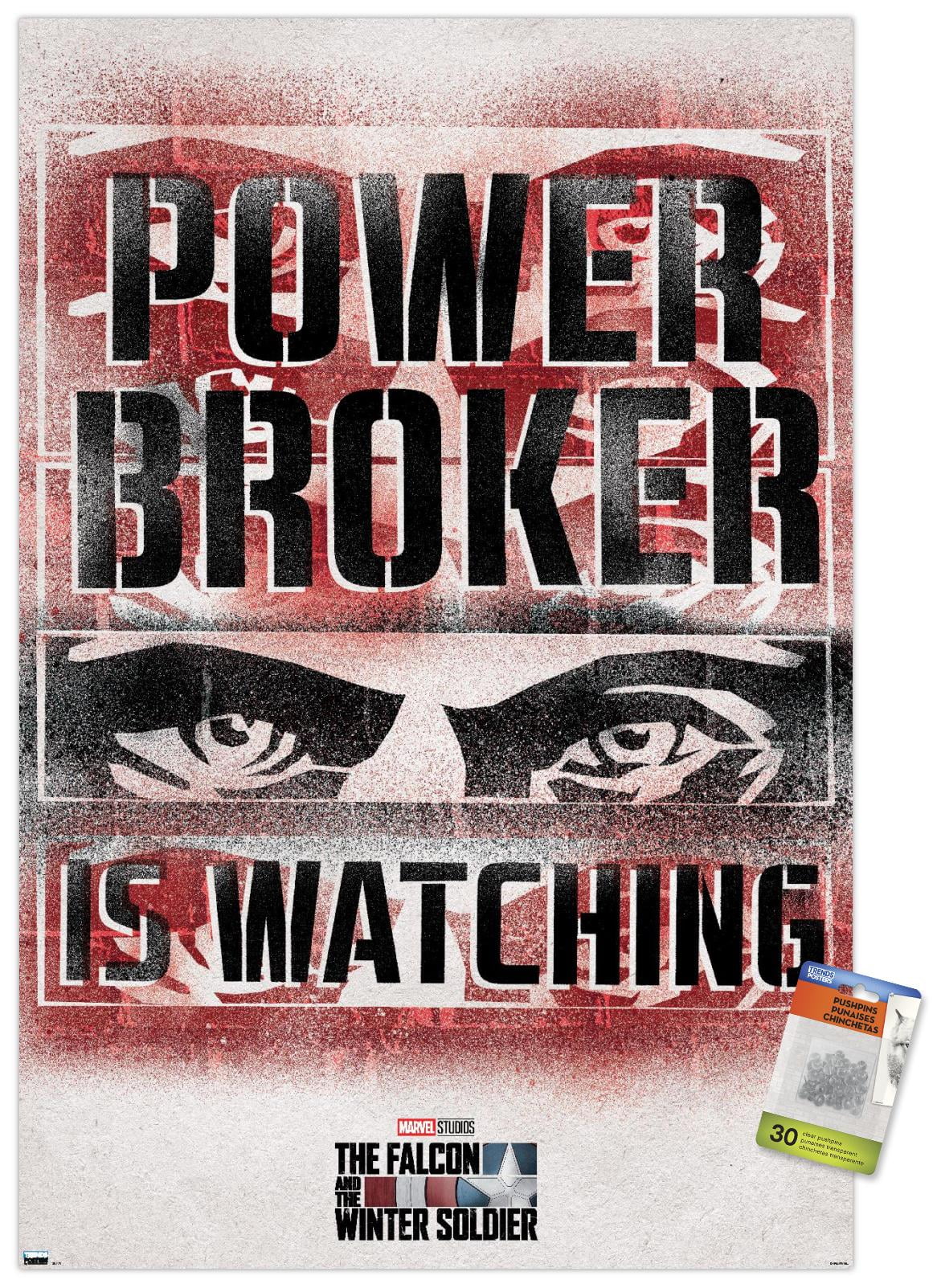 Marvel Falcon and Winter Soldier - Power Broker Watching 2 Wall Poster ...
