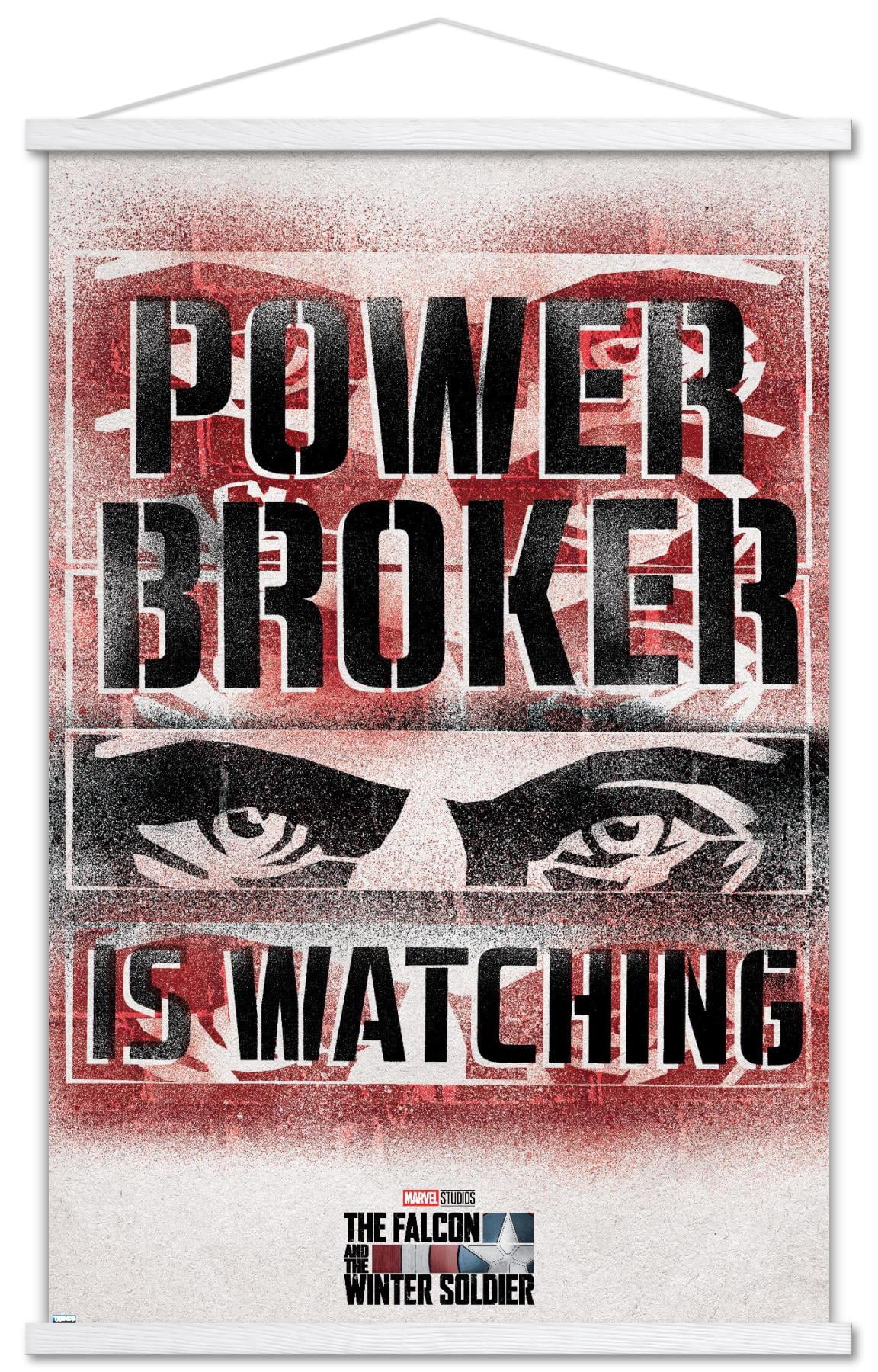 Marvel Falcon and Winter Soldier - Power Broker Watching 2 Wall Poster ...