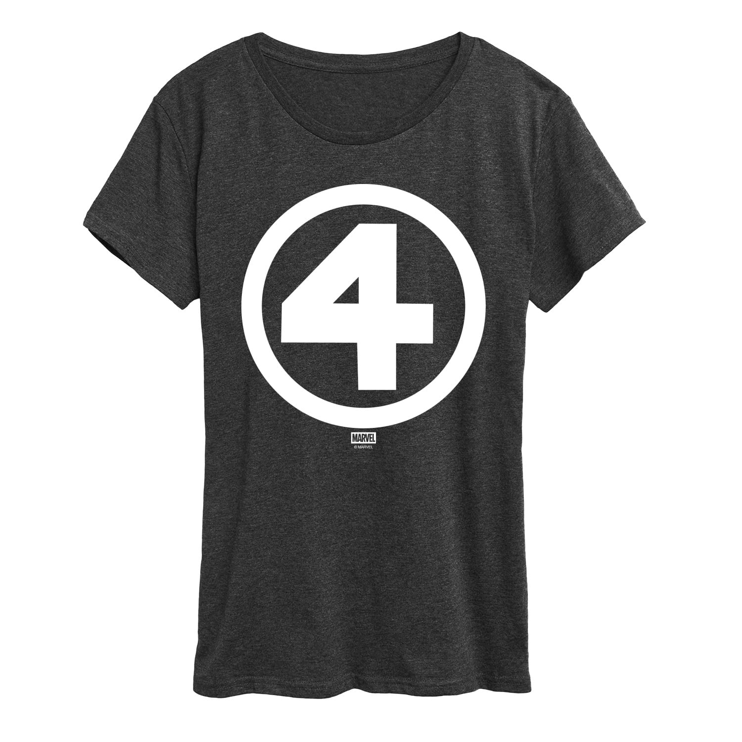 Marvel - Fantastic 4 Logo White - Women's Short Sleeve Graphic T-Shirt ...