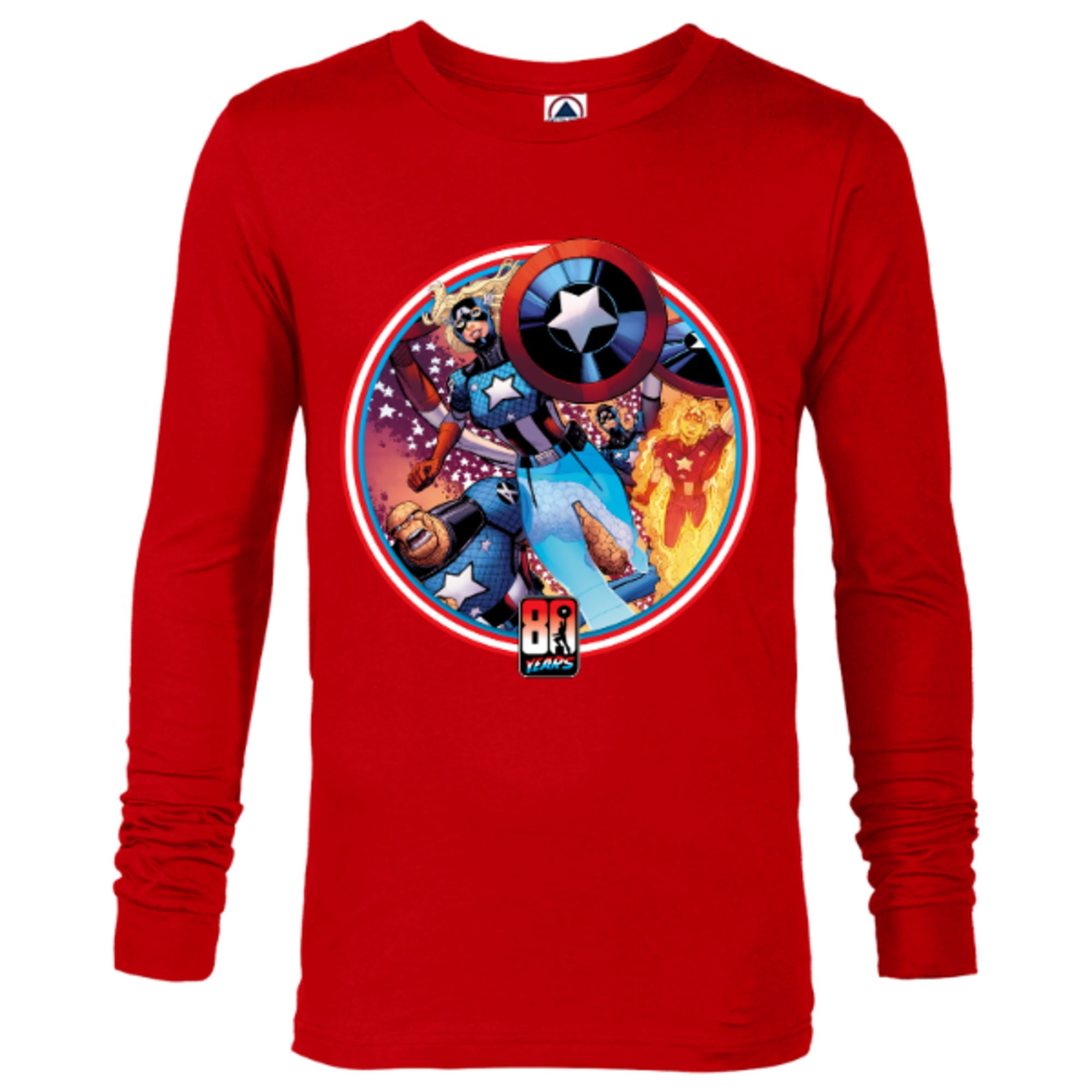 Marvel Fantastic Four Cap America 80th Anniversary Covers Standard ...