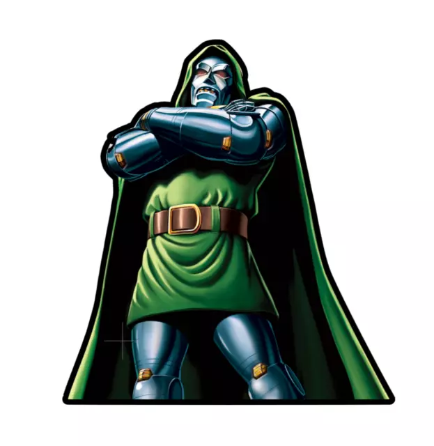 Marvel Fantastic Four Dr. Doom Sticker Phone Decal Water Bottle ...