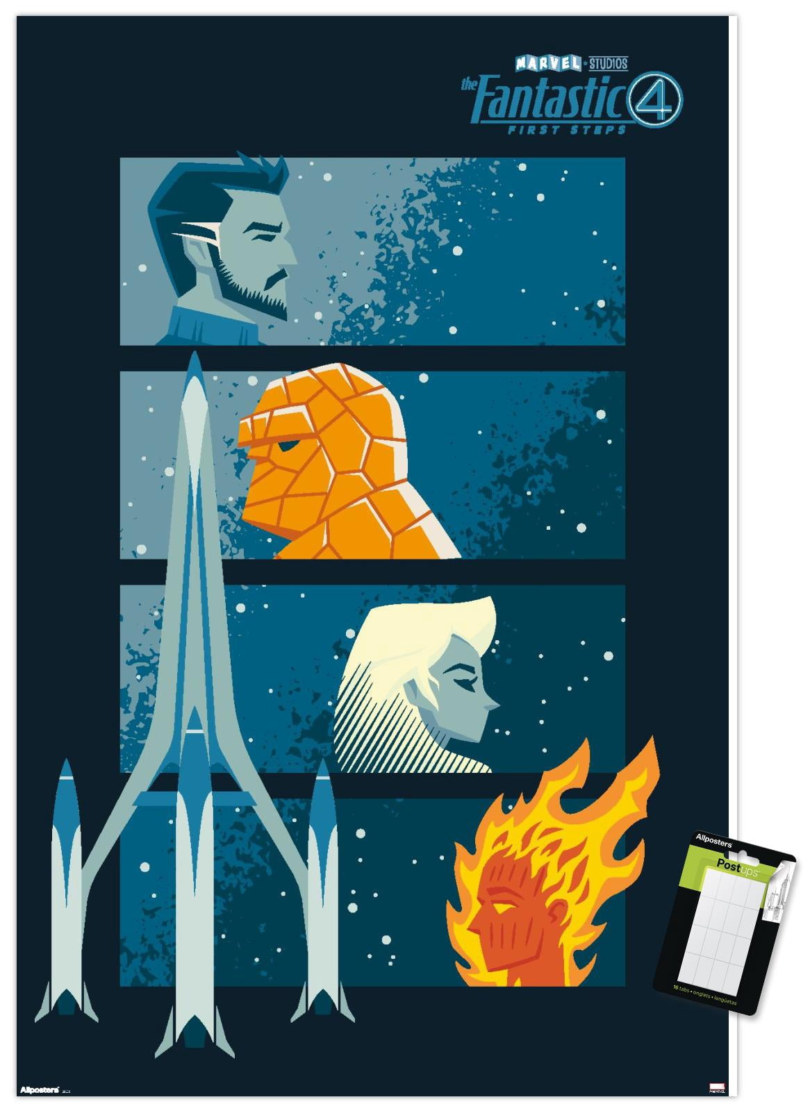Marvel Fantastic Four: First Steps (2025) - Illustration Wall Poster ...
