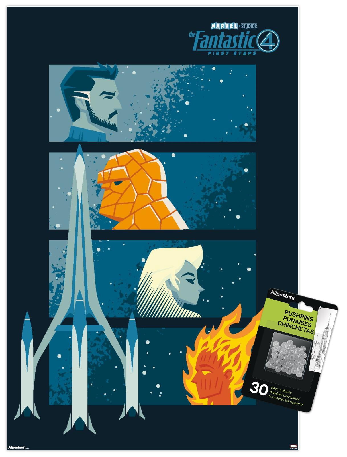 Marvel Fantastic Four: First Steps (2025) - Illustration Wall Poster ...
