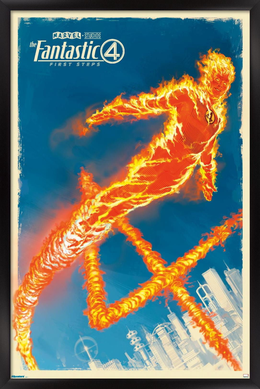 Marvel Fantastic Four: First Steps (2025) - The Human Torch Wall Poster ...