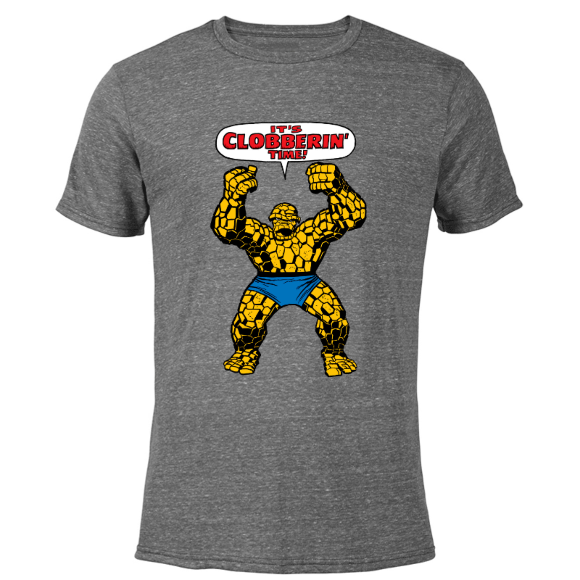 Marvel Fantastic Four The Thing Clobberin' Time - Short Sleeve Blended ...