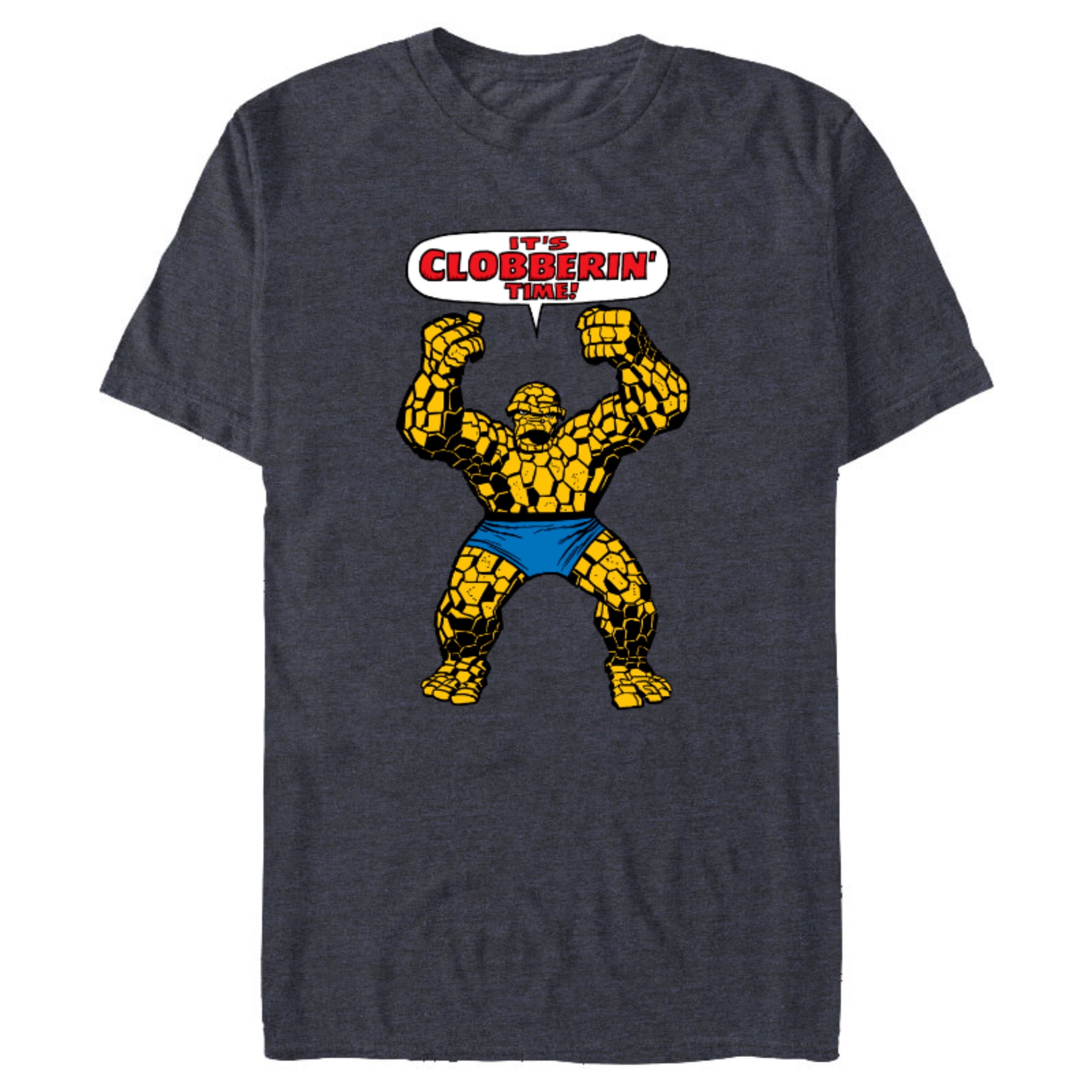 Marvel Fantastic Four The Thing Clobberin' Time - Short Sleeve Blended ...
