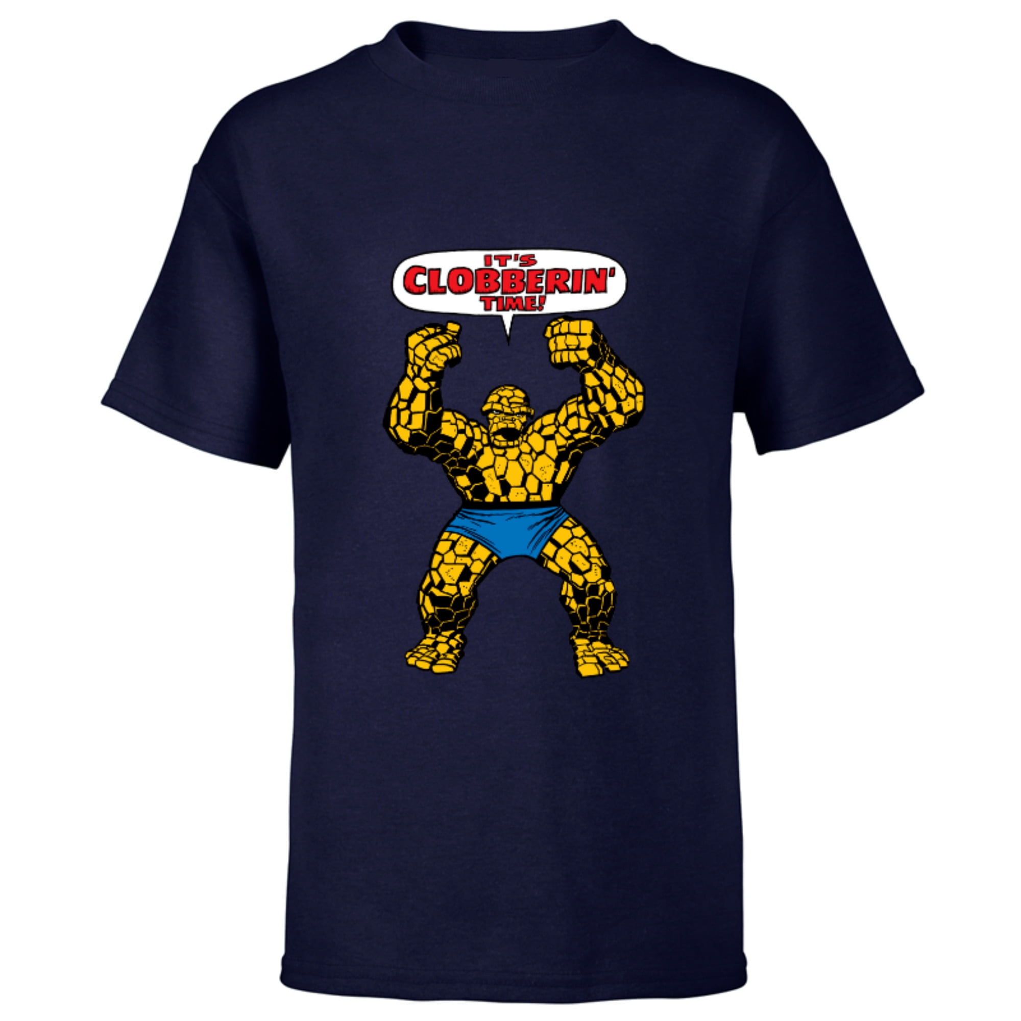 Marvel Fantastic Four The Thing Clobberin' Time - Short Sleeve T-Shirt ...