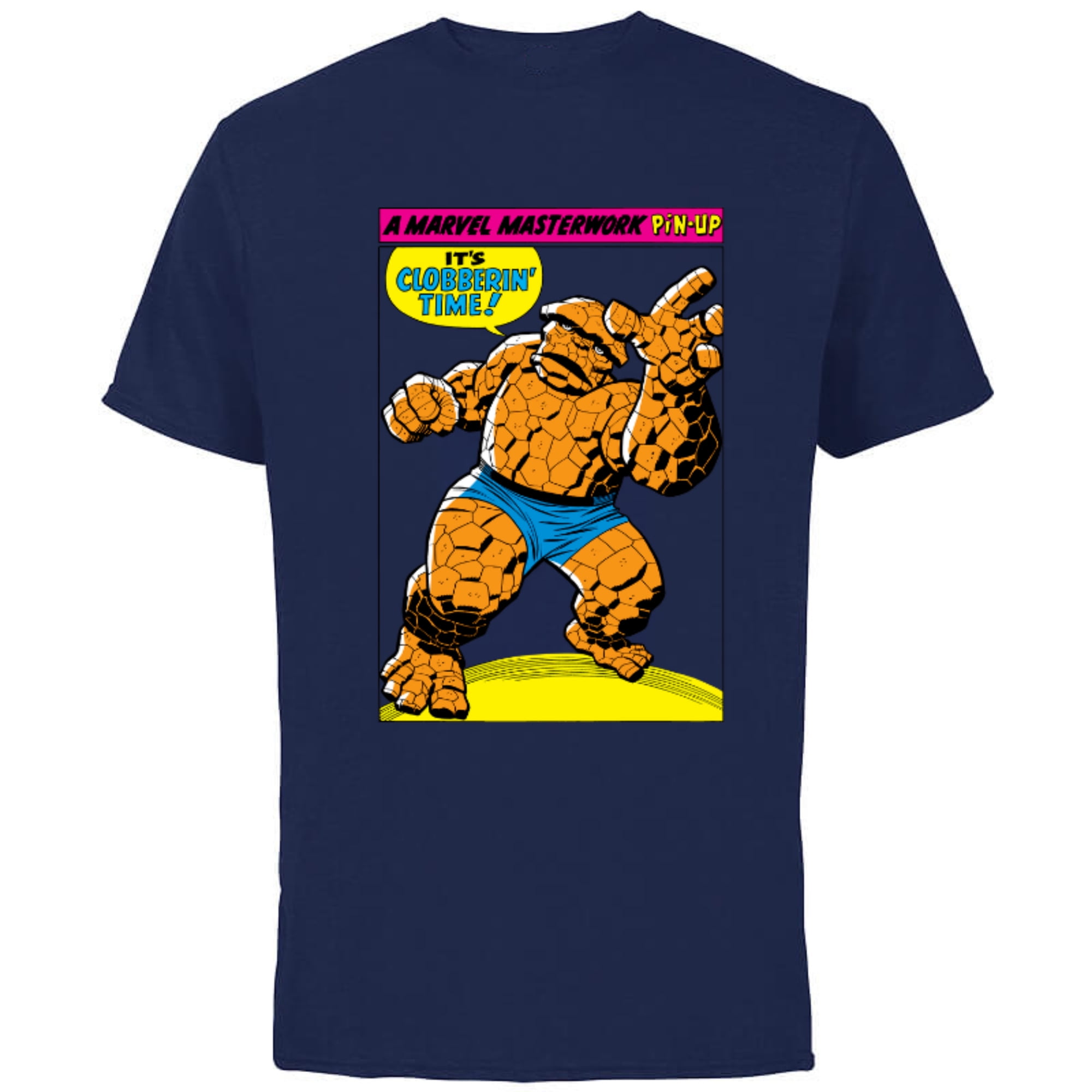 Marvel Fantastic Four The Thing Masterwork Pin-Up - Short Sleeve Cotton ...