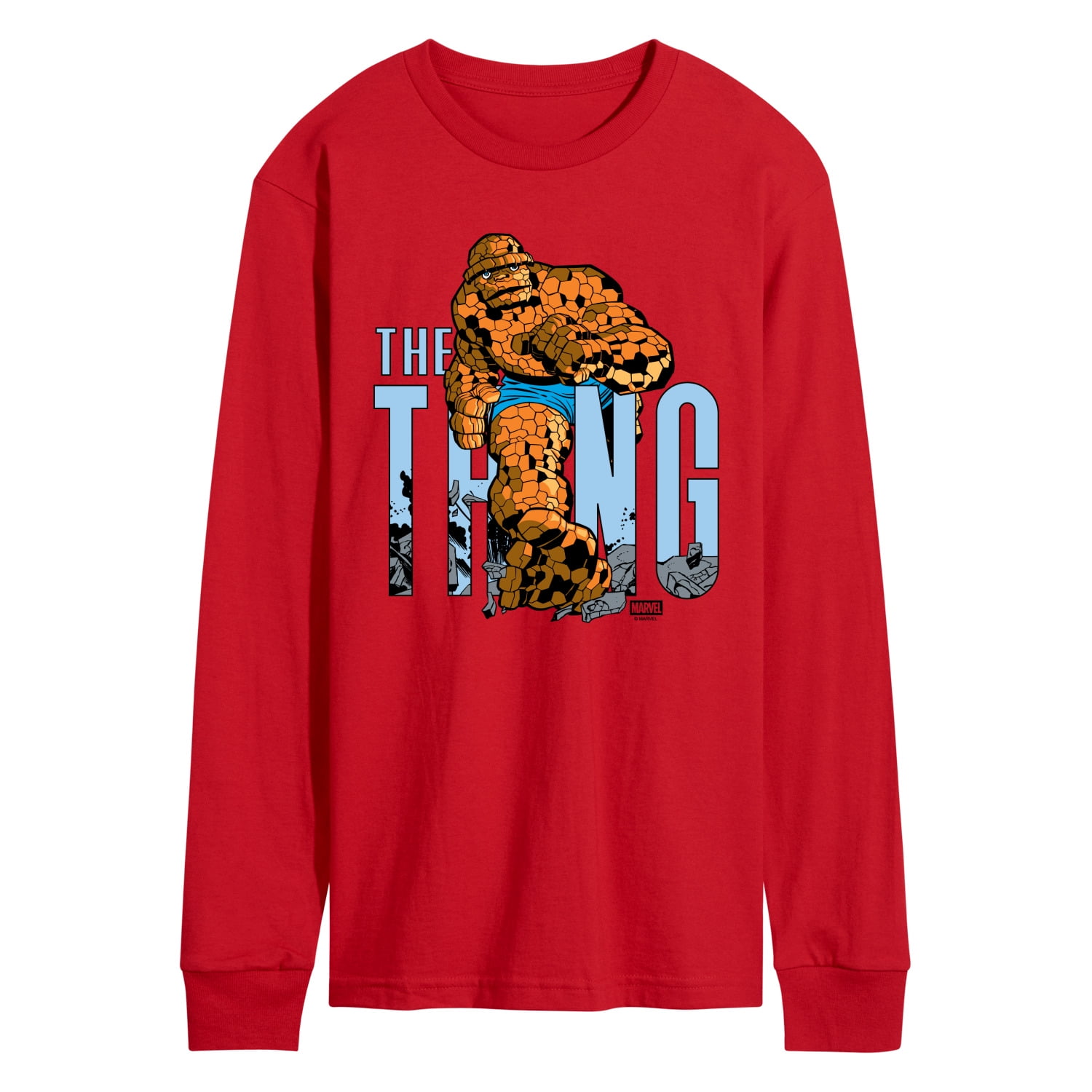 Marvel - Fantastic Four The Thing - Men's Long Sleeve Graphic T-Shirt ...