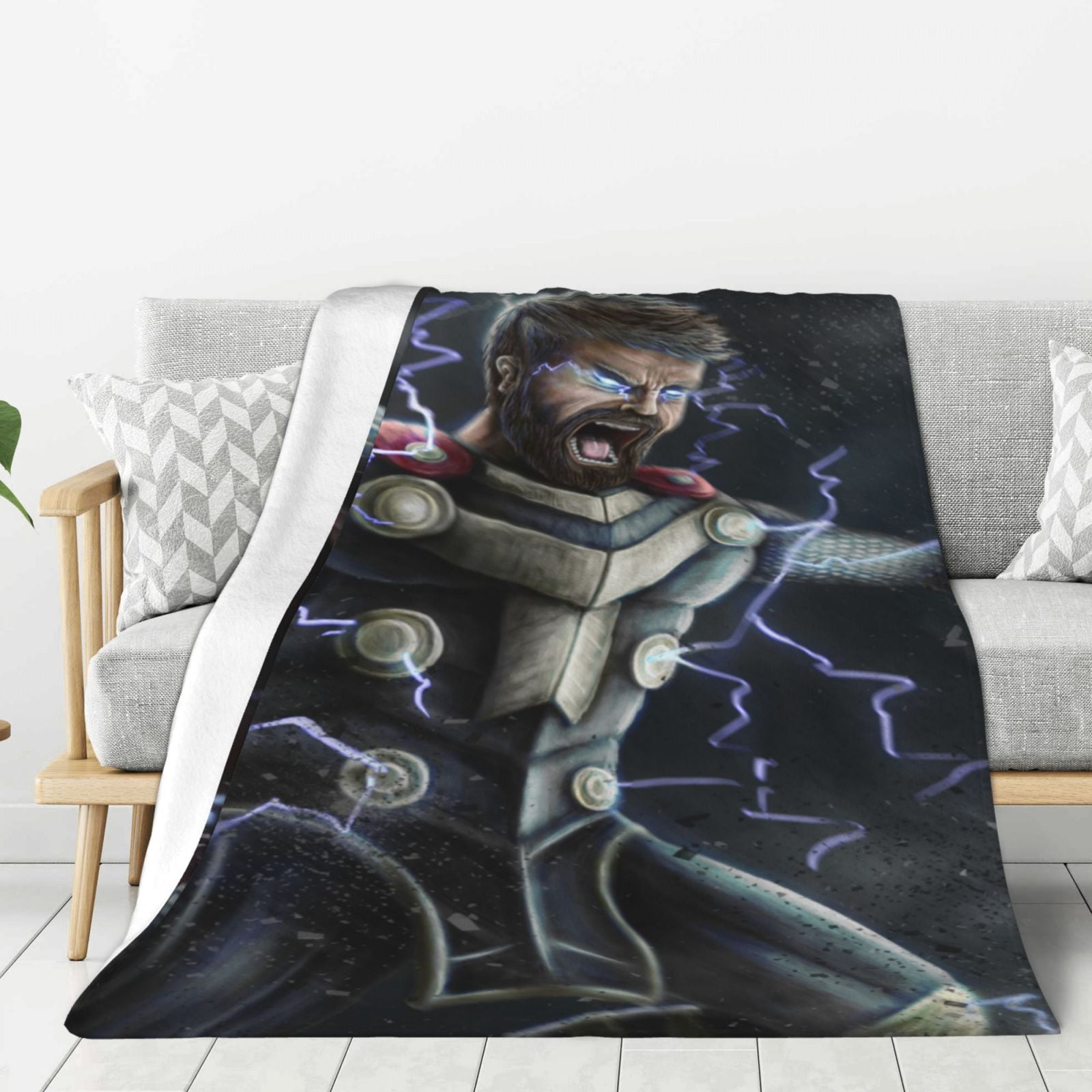 Marvel Flannel Blanket - Comic-Inspired, Multi-Size, Ideal For Sofas ...