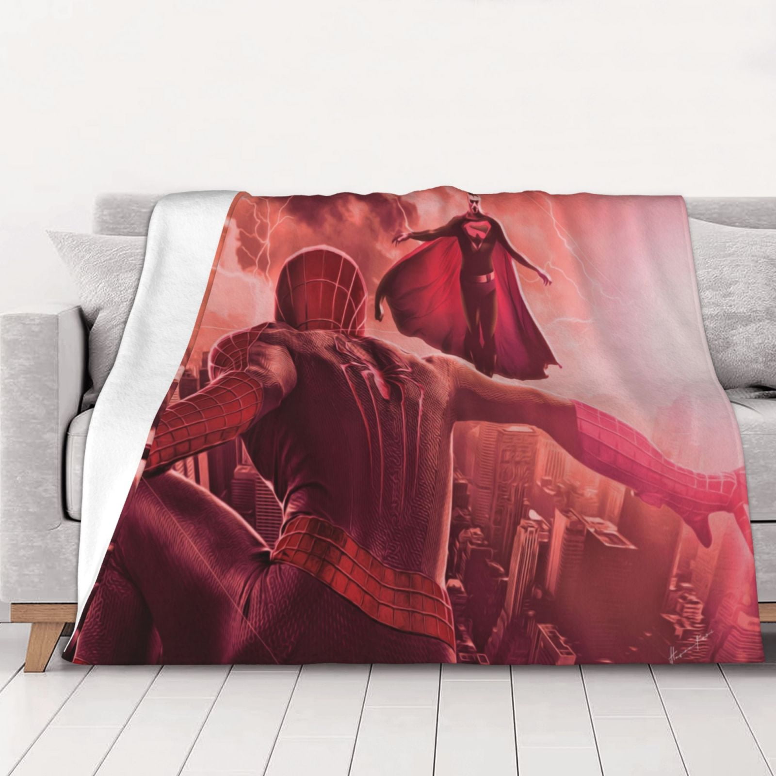 Marvel Flannel Blanket - Comic-Inspired, Multi-Size, Ideal For Sofas ...