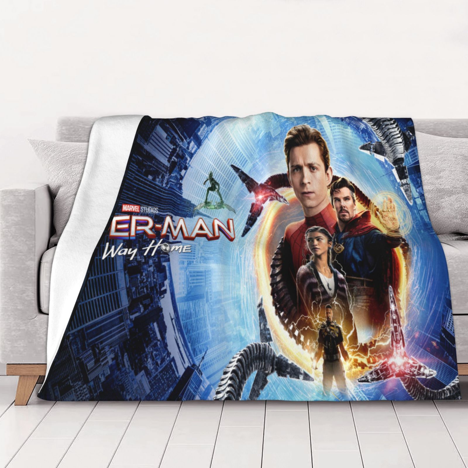 Marvel Flannel Blanket - Comic-Inspired, Multi-Size, Ideal For Sofas ...