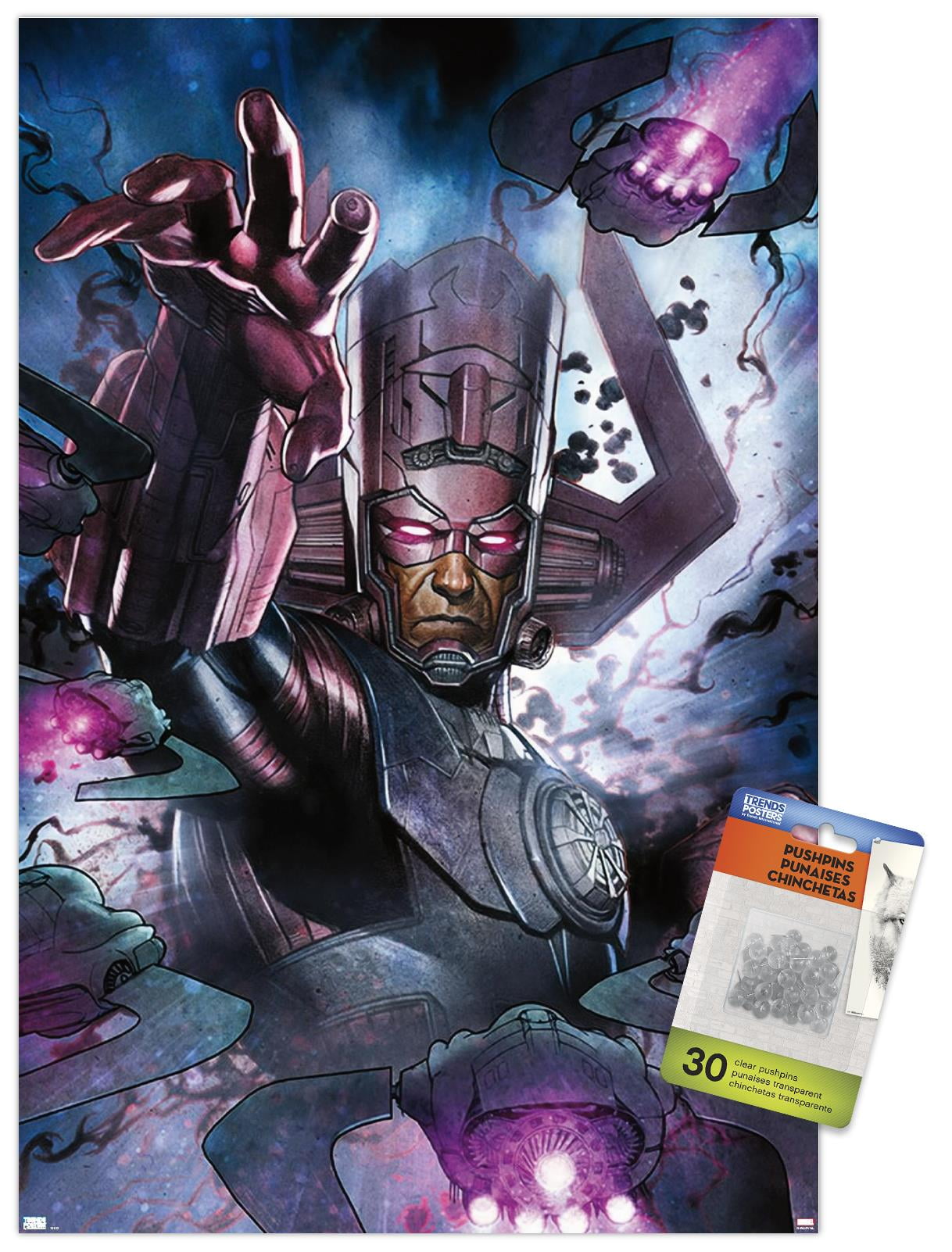 Marvel Galactus - Hunger #1 Wall Poster with Push Pins, 14.725" x 22. ...