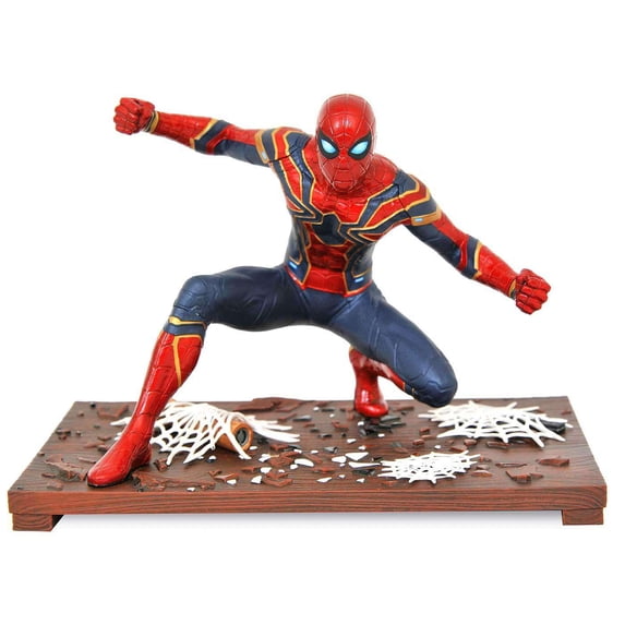 Diamond Select Toys Spider-Man Iron Spider PVC Figure Statue, Marvel ...