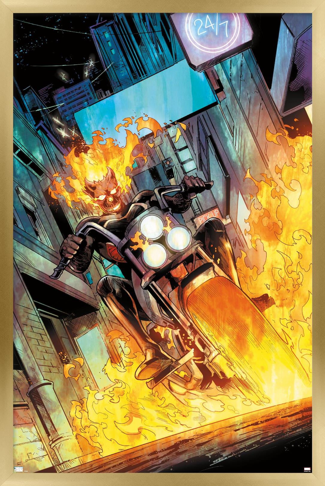 Marvel Ghost Rider - Ghost Rider #18 Wall Poster, 14.725" x 22.375 ...